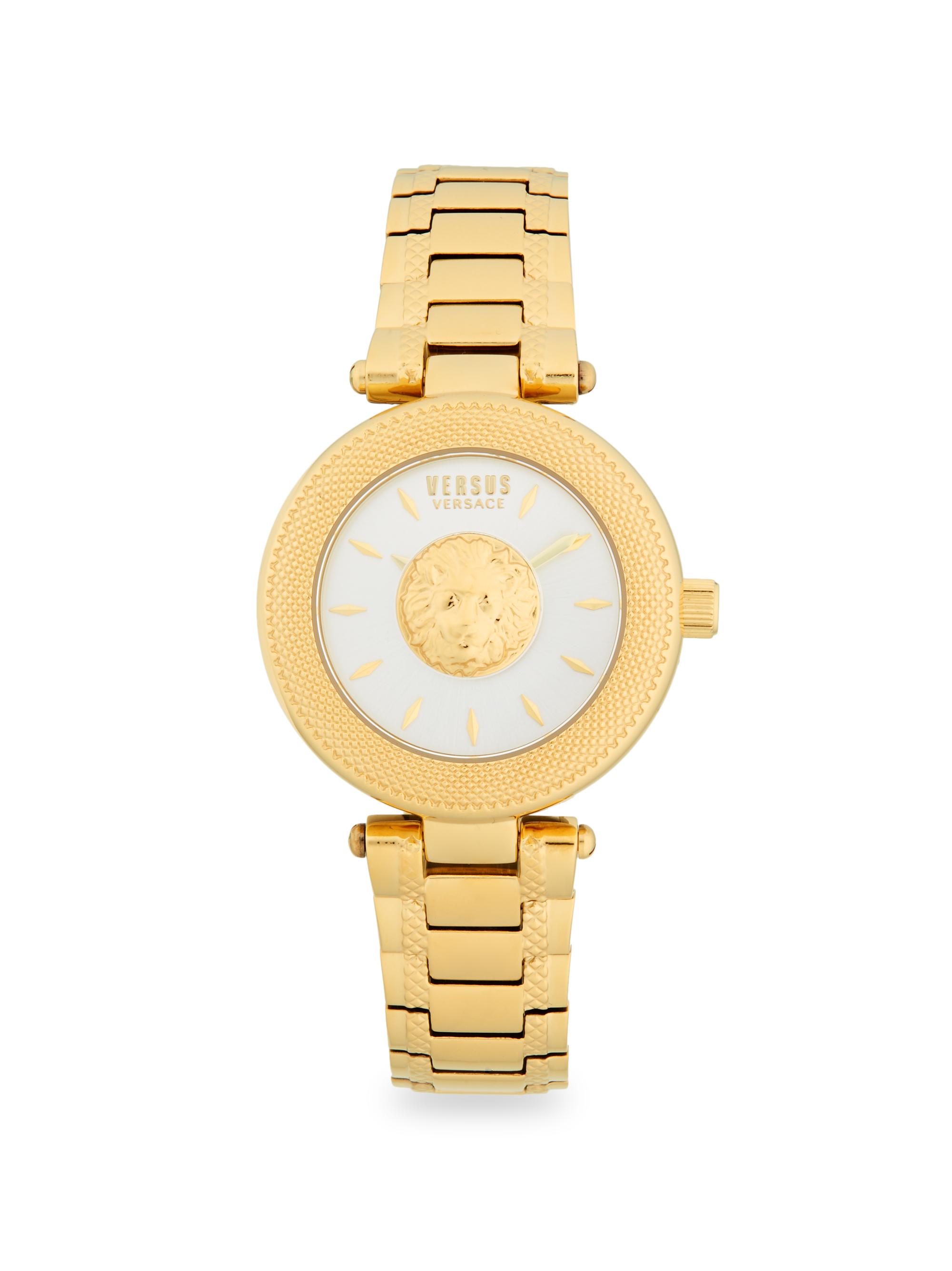 Click here for Versus Versace Womens Lion Head Goldtone Stainless... prices