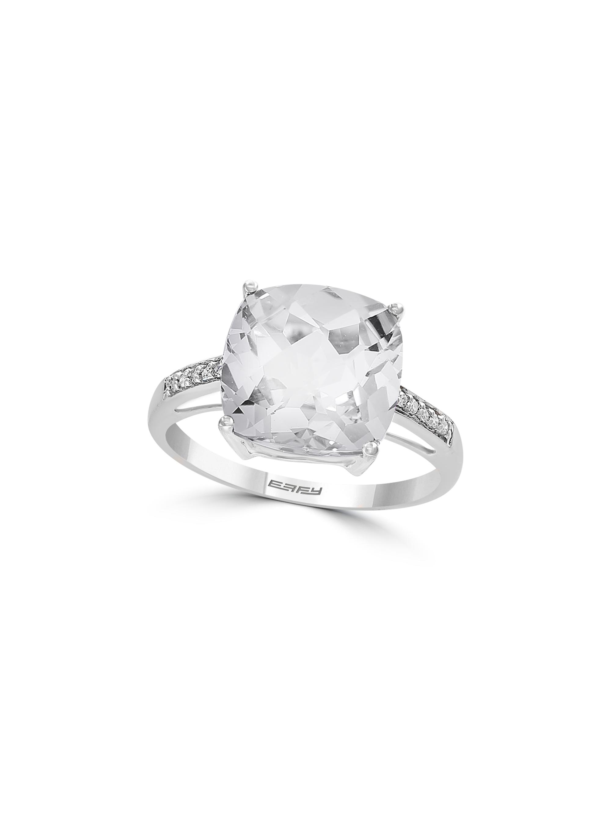 Click here for Effy Womens April 14K White Gold  White Topaz & 0.... prices
