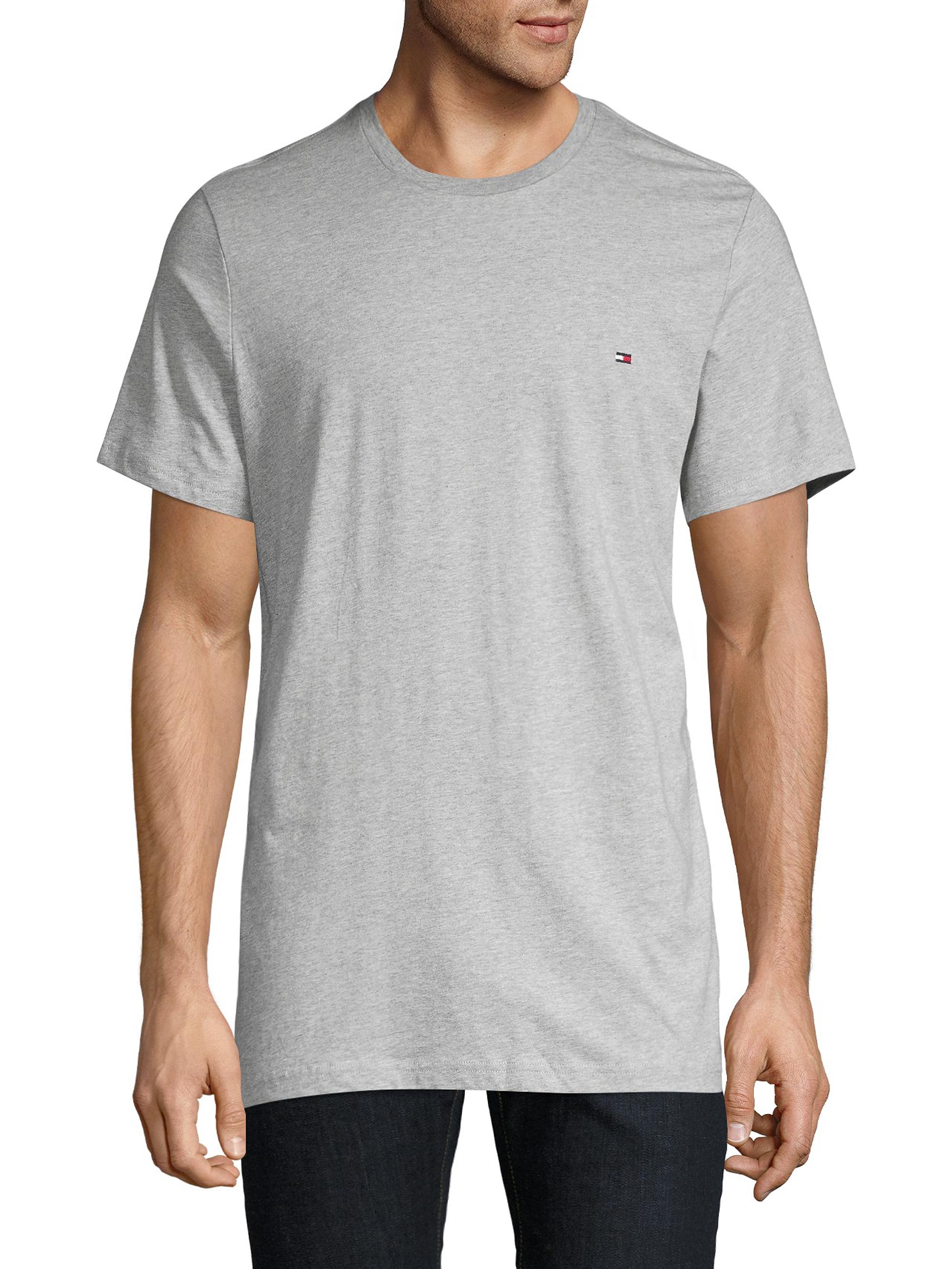 Click here for Tommy Hilfiger Mens Logo Tee - Grey - Size M prices