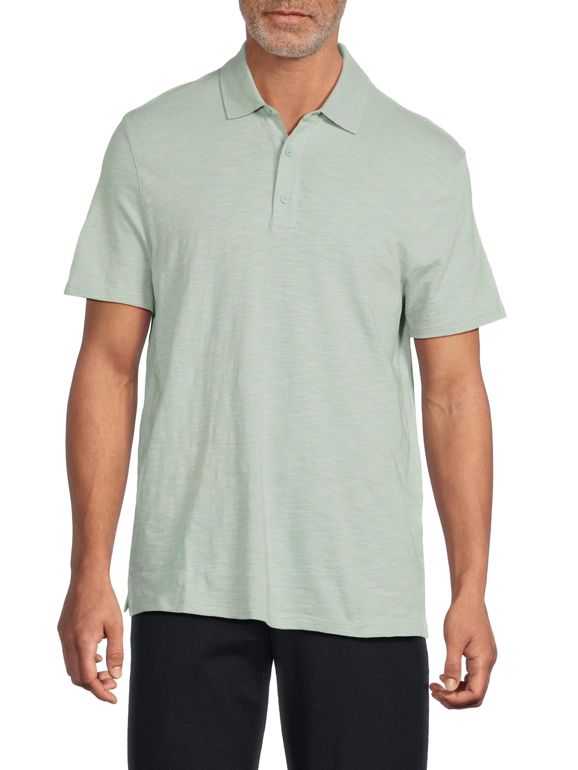 Click here for Vince Mens Solid Short Sleeve Polo - Seafoam - Siz... prices
