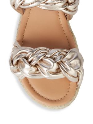 Sam Edelman Noreene Braided Leather Slides on SALE | Saks OFF 5TH