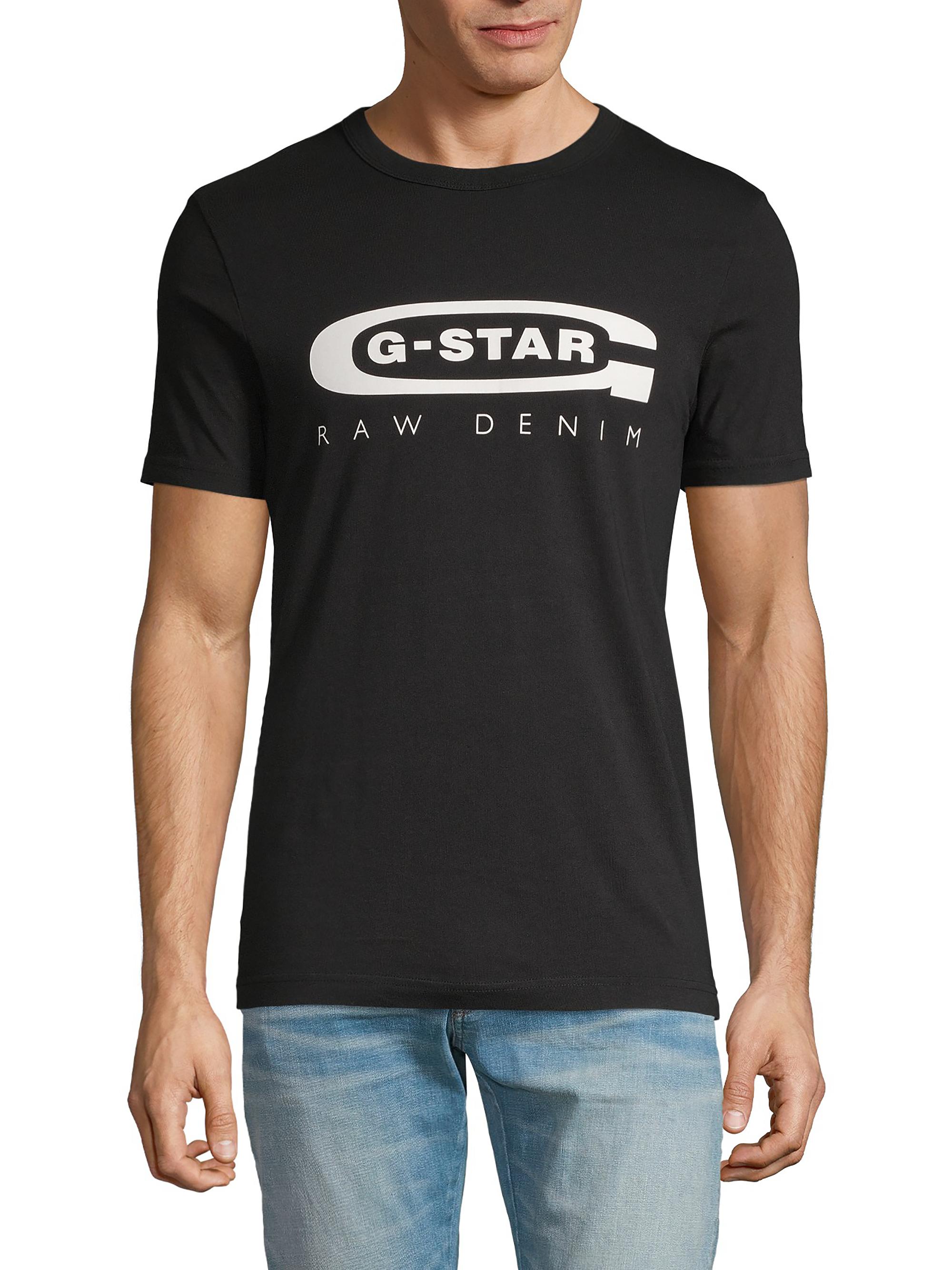 Click here for G-Star Raw Mens Slim-Fit Logo T-Shirt - Black - Si... prices