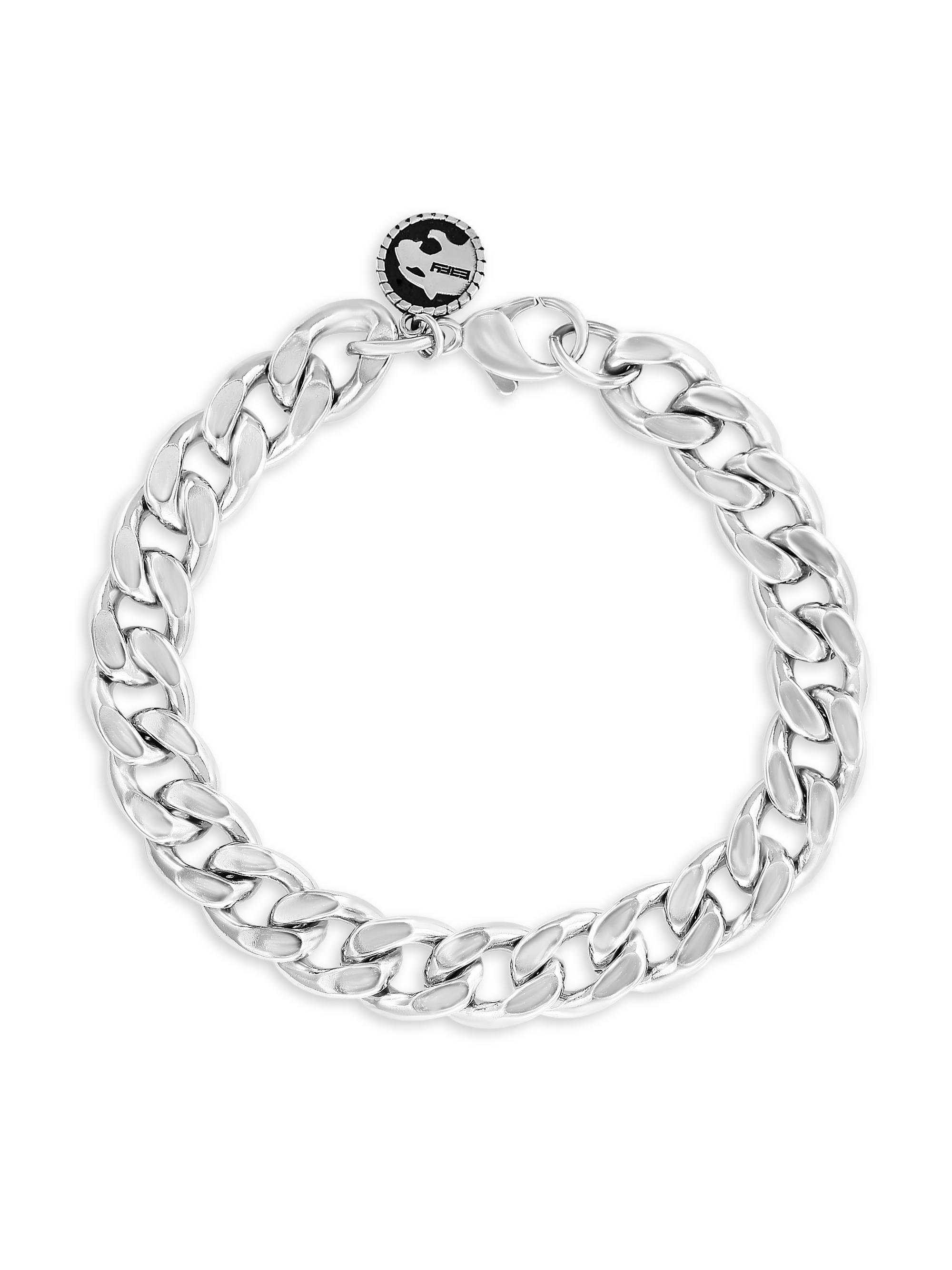Click here for Effy Mens Curb Link Chain Bracelet in Sterling Sil... prices
