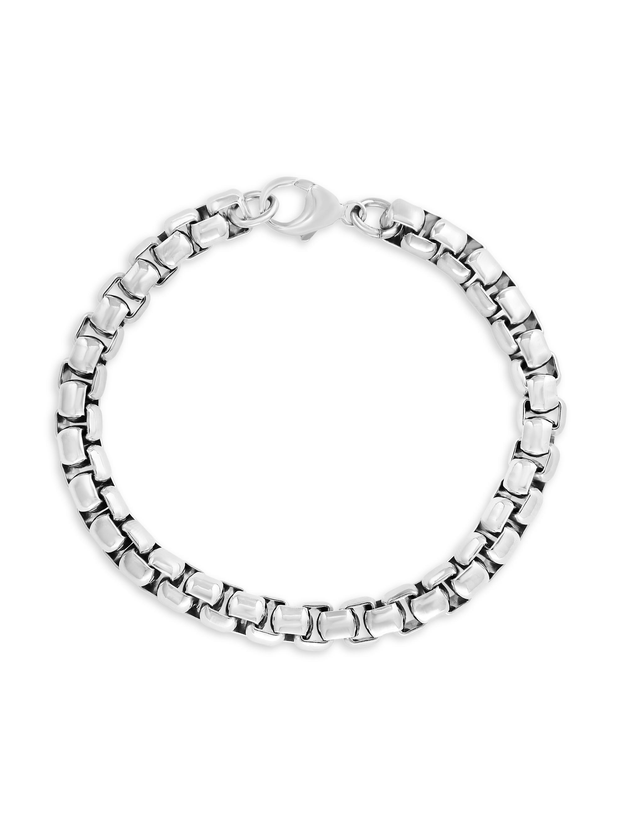 Click here for Effy Sterling Silver Round Box Chain Bracelet prices