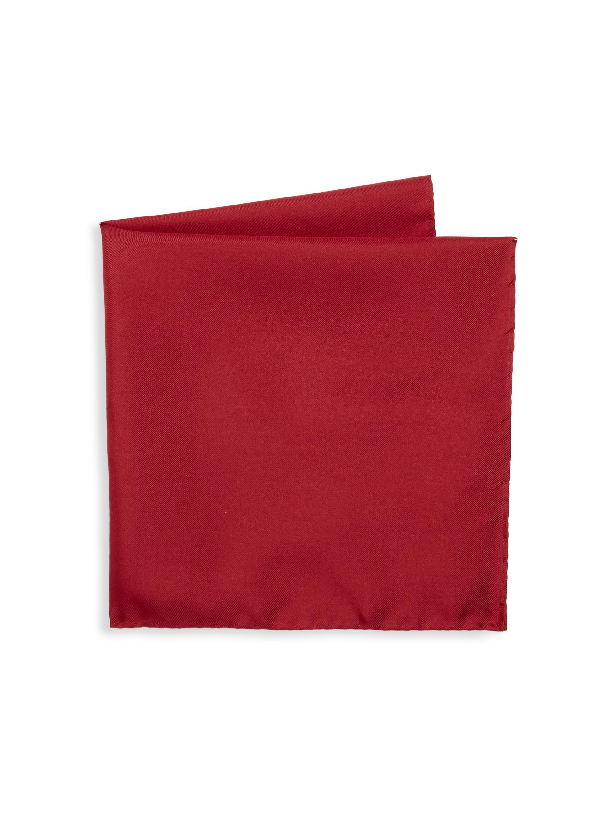 Click here for Saks Fifth Avenue Mens Solid Silk Pocket Square -... prices