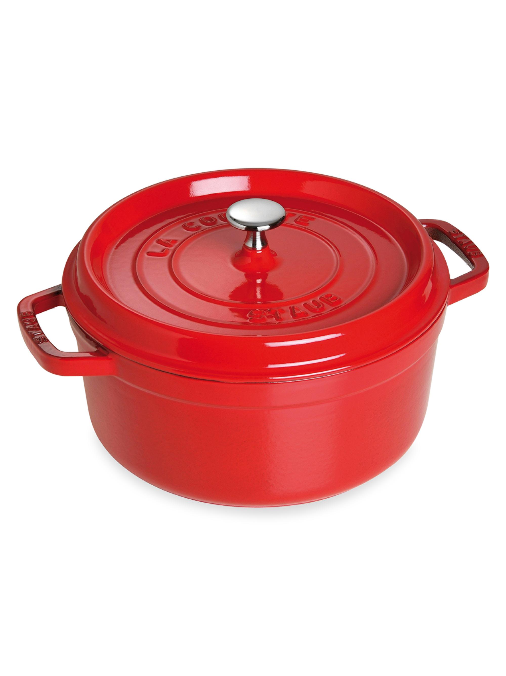 Staub Cast Iron 4-Qt. Round Dutch Oven - Cherry