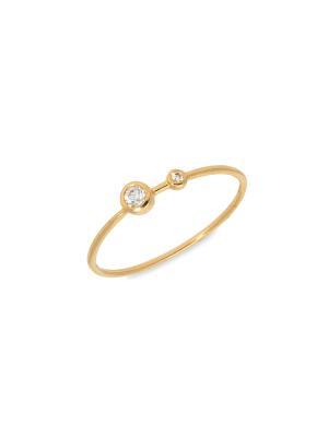 Nephora 14K Yellow Gold Diamond Bezel Ring on SALE | Saks OFF 5TH
