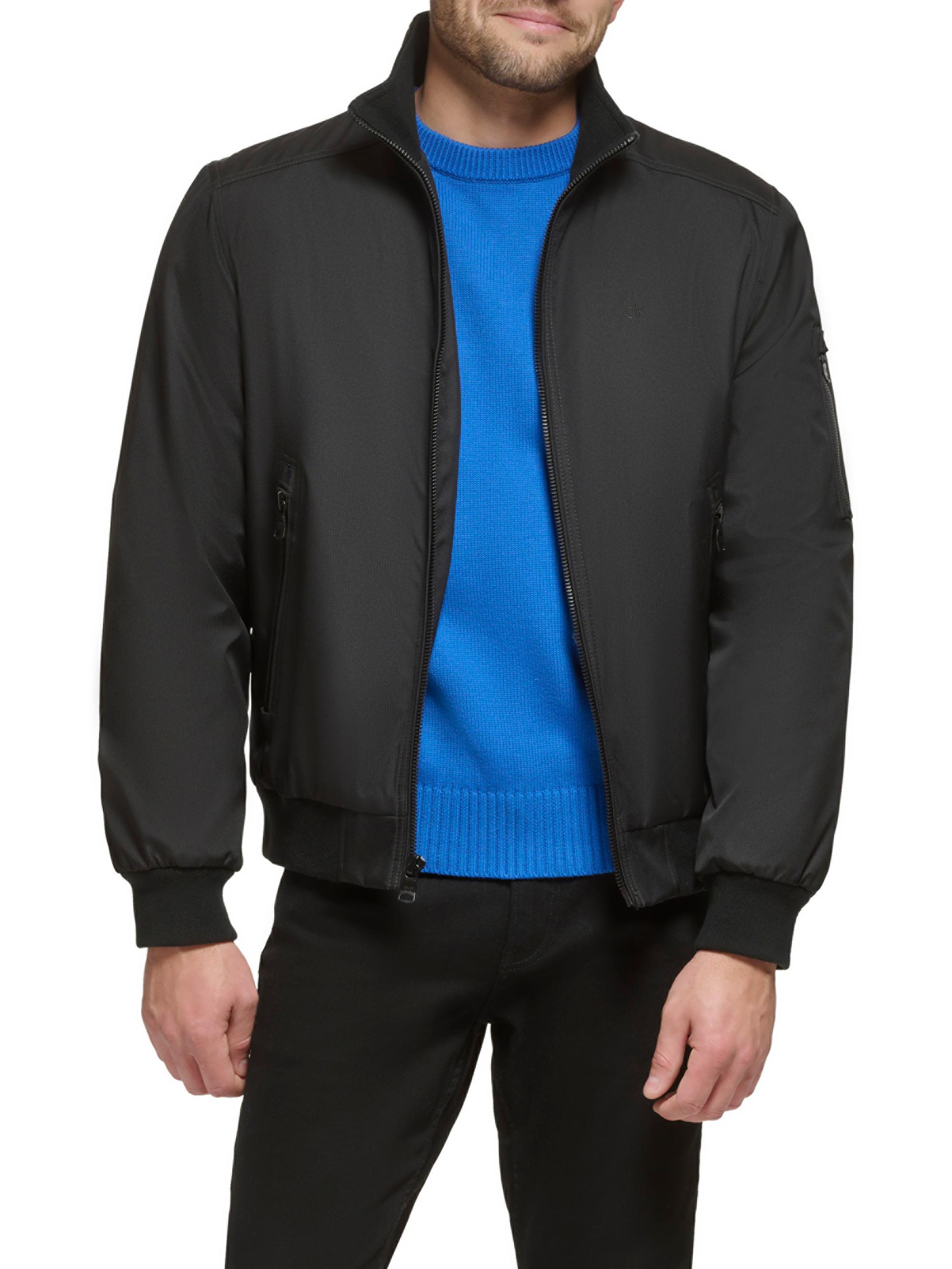 Click here for Calvin Klein Mens Classic Zip-Front Ripstop Bomber... prices