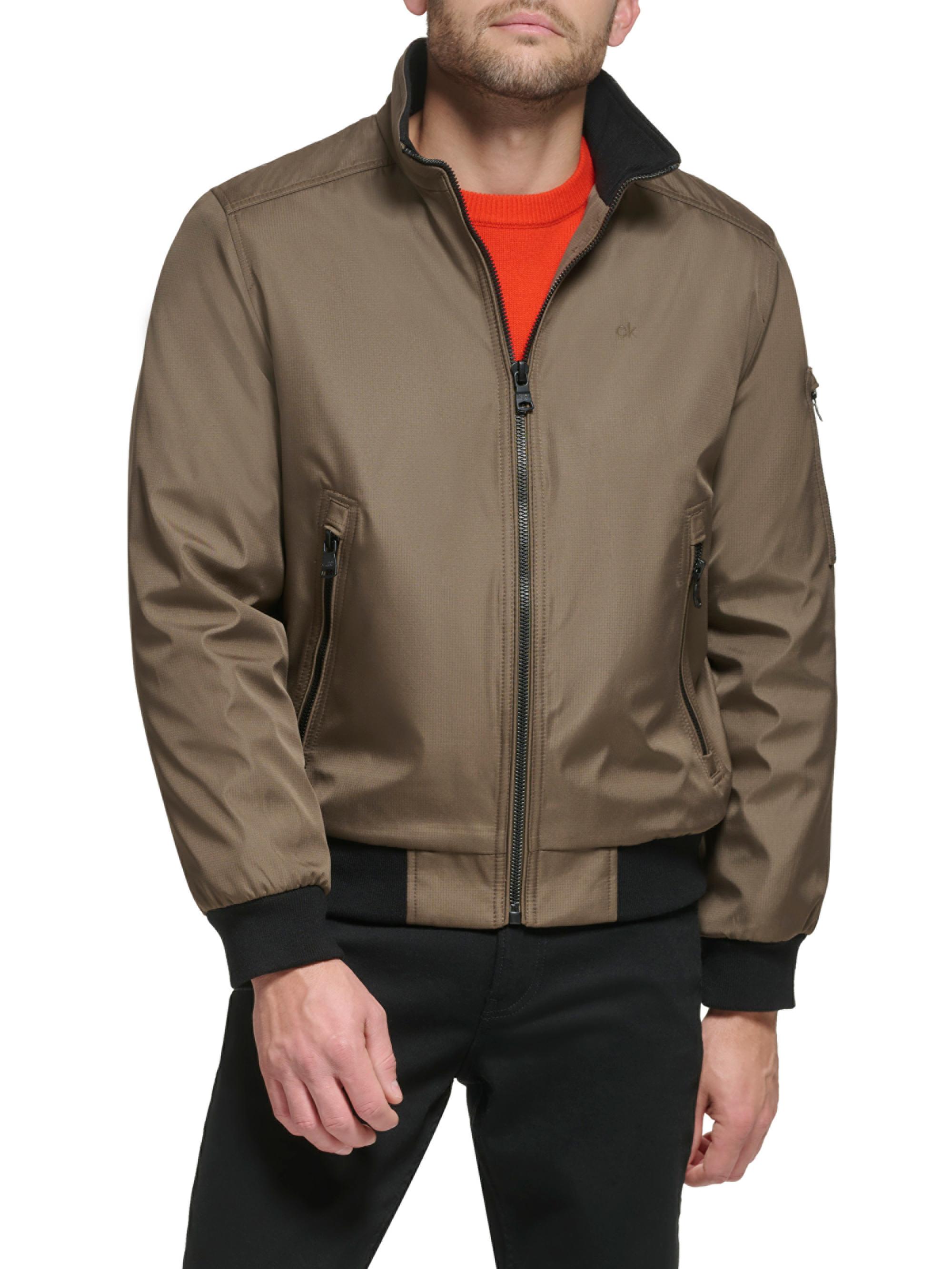 Click here for Calvin Klein Mens Classic Zip-Front Ripstop Bomber... prices