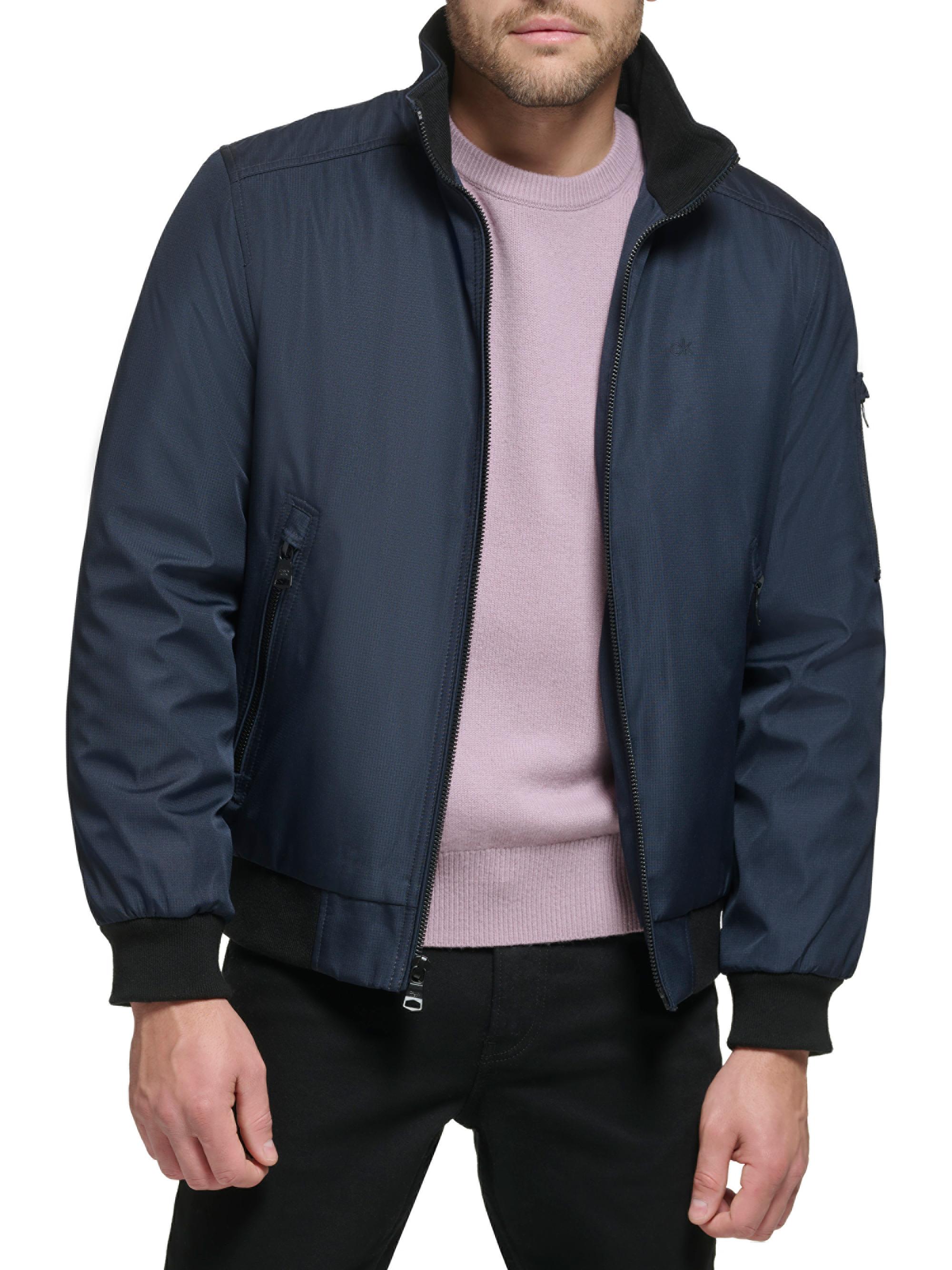 Click here for Calvin Klein Mens Classic Zip-Front Ripstop Bomber... prices
