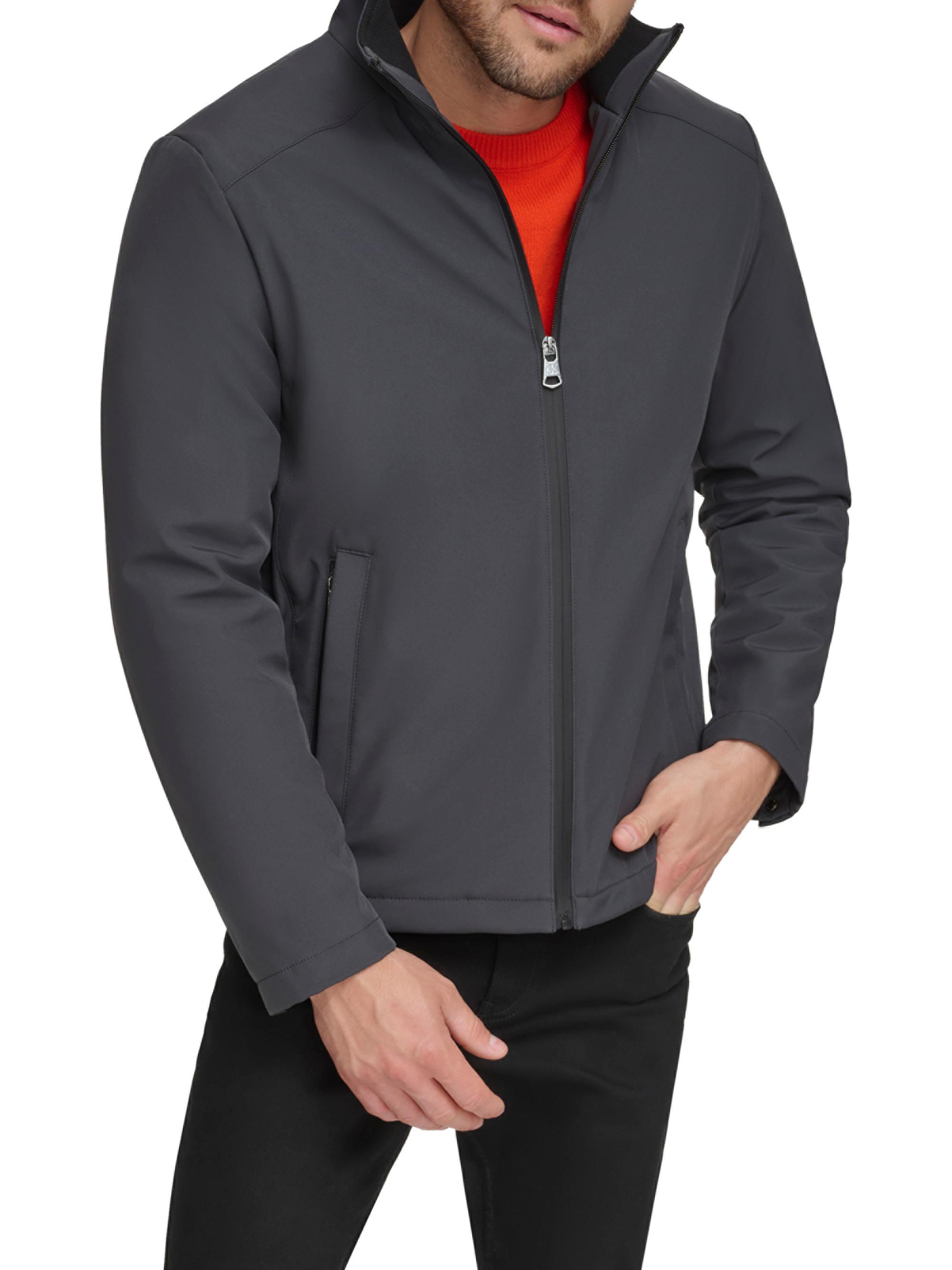 Click here for Calvin Klein Mens Classic Midweight Stand Collar J... prices