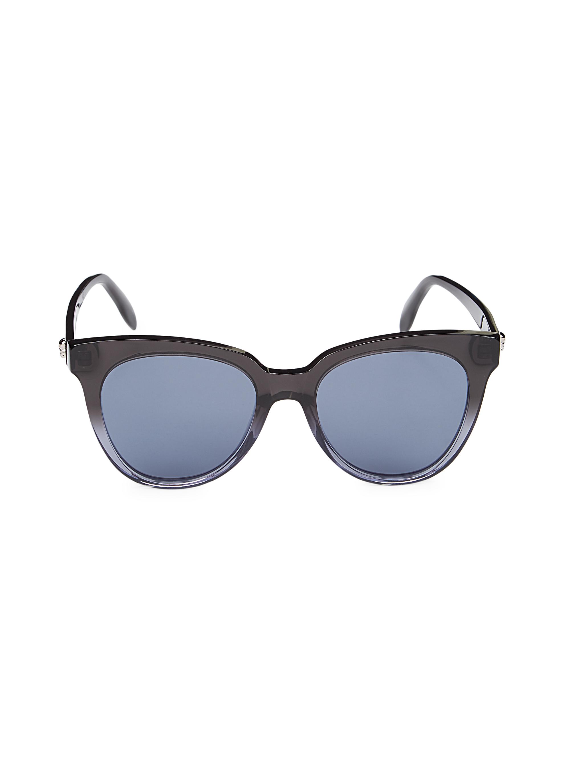 Click here for Mcqueen Womens 53MM Cat Eye Sunglasses - Black prices