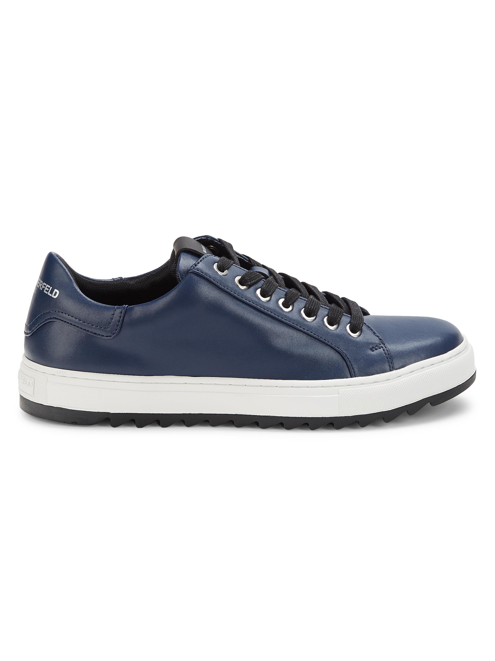 Click here for Karl Lagerfeld Paris Mens Sawtooth Leather Sneaker... prices