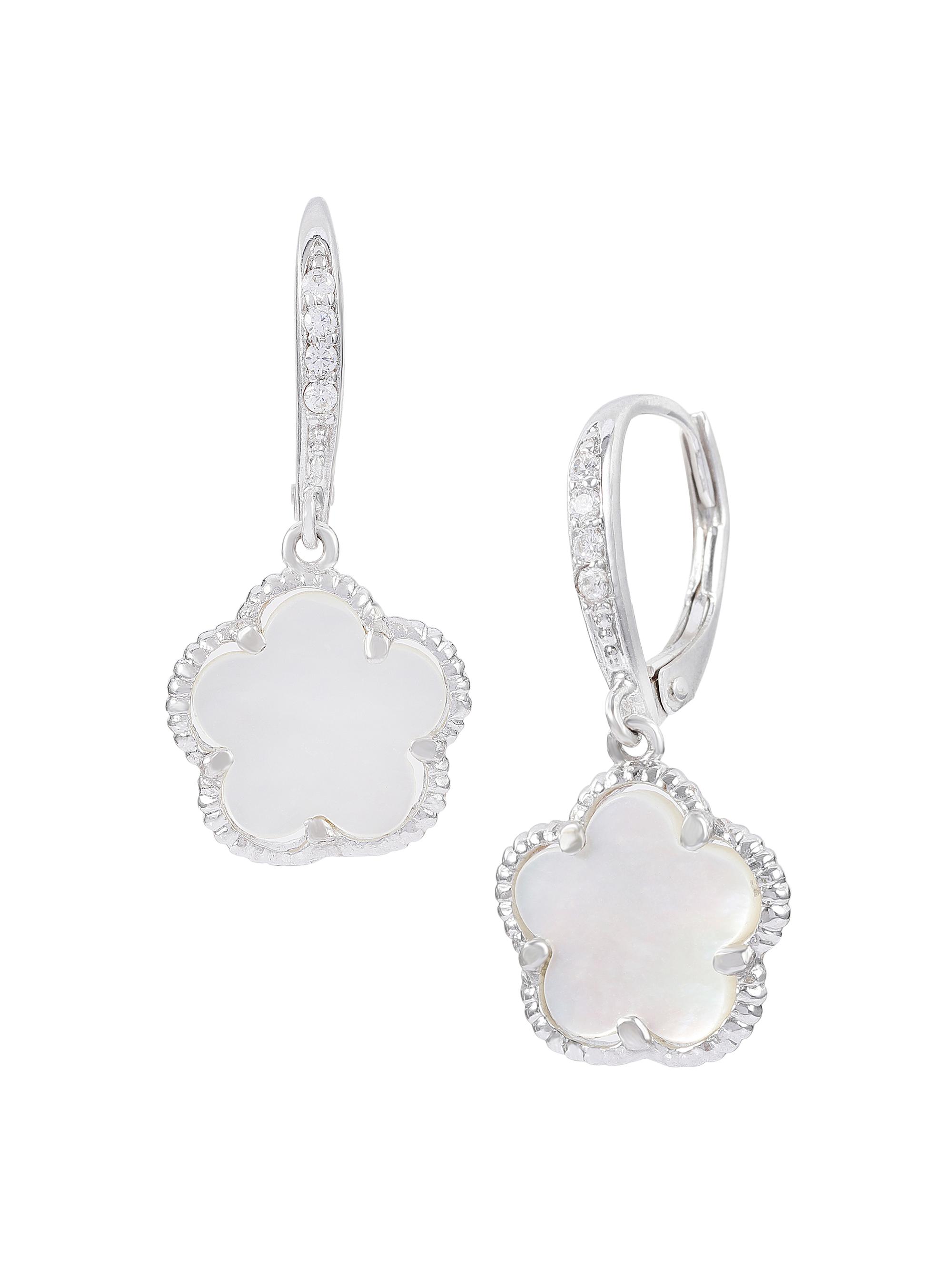 Click here for Jankuo Womens Flower 14K White Goldplated  Mother-... prices