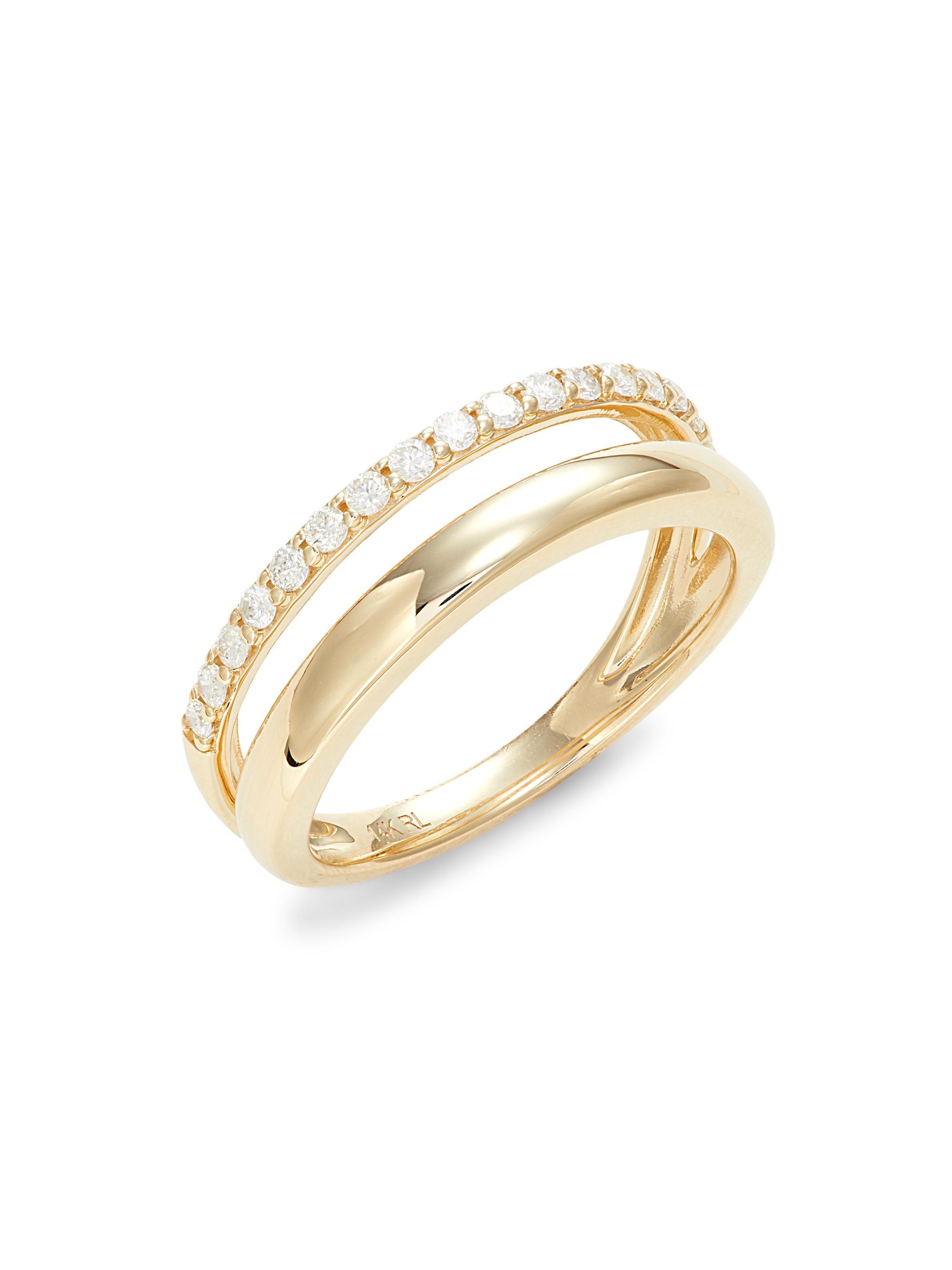 Click here for Saks Fifth Avenue Womens 14K Yellow Gold & 0.25 TC... prices