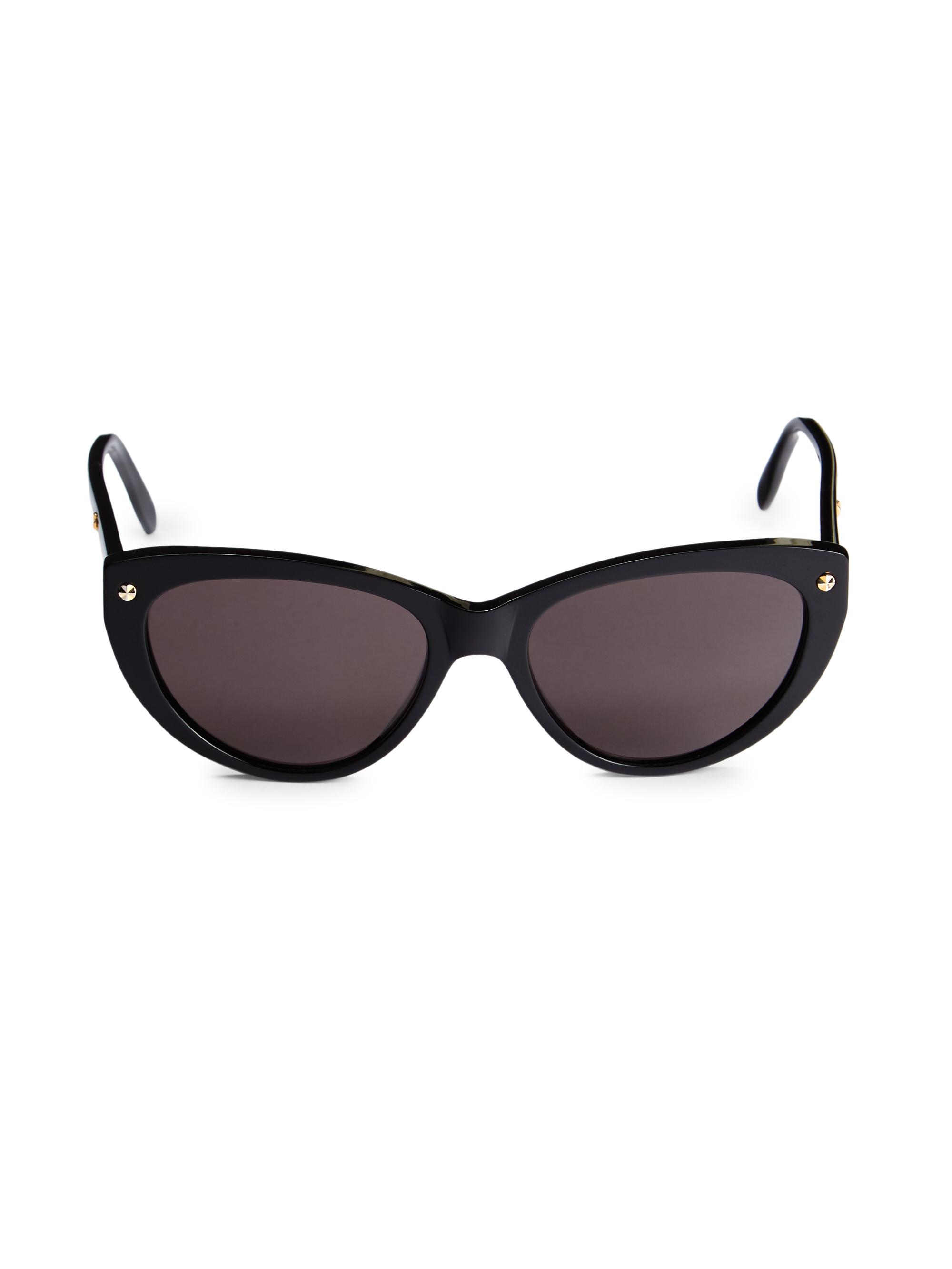 Click here for Mcqueen Womens 55MM Cat Eye Sunglasses - Black prices