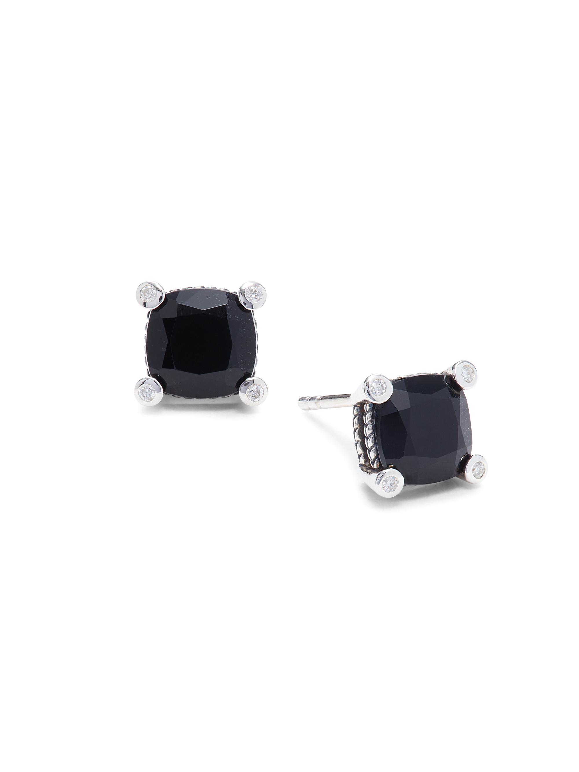 Click here for Effy Eny Womens Sterling Silver  Onyx & 0.06 TCW D... prices