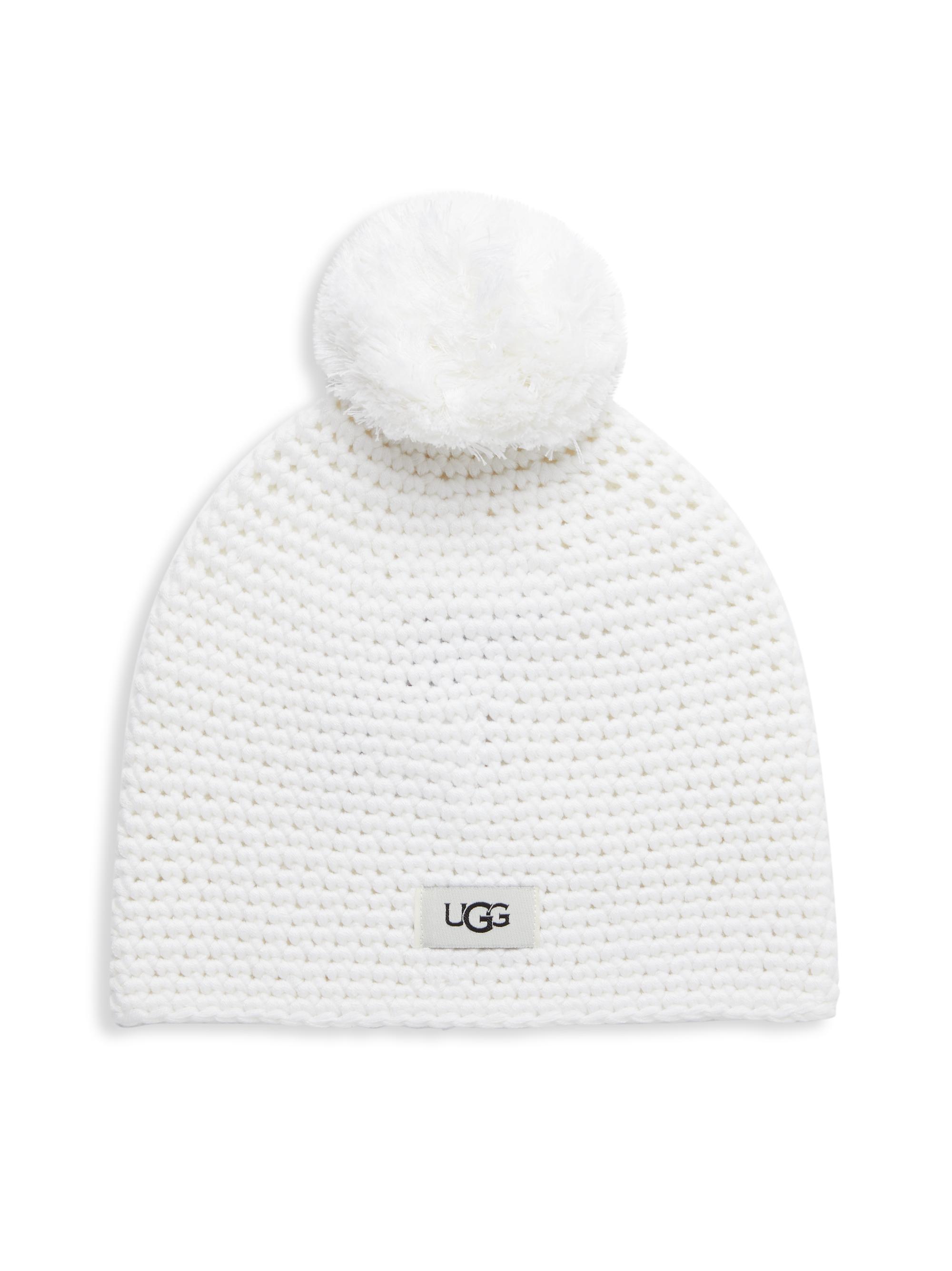 Click here for Ugg Womens Pom-Pom Beanie - Ivory prices