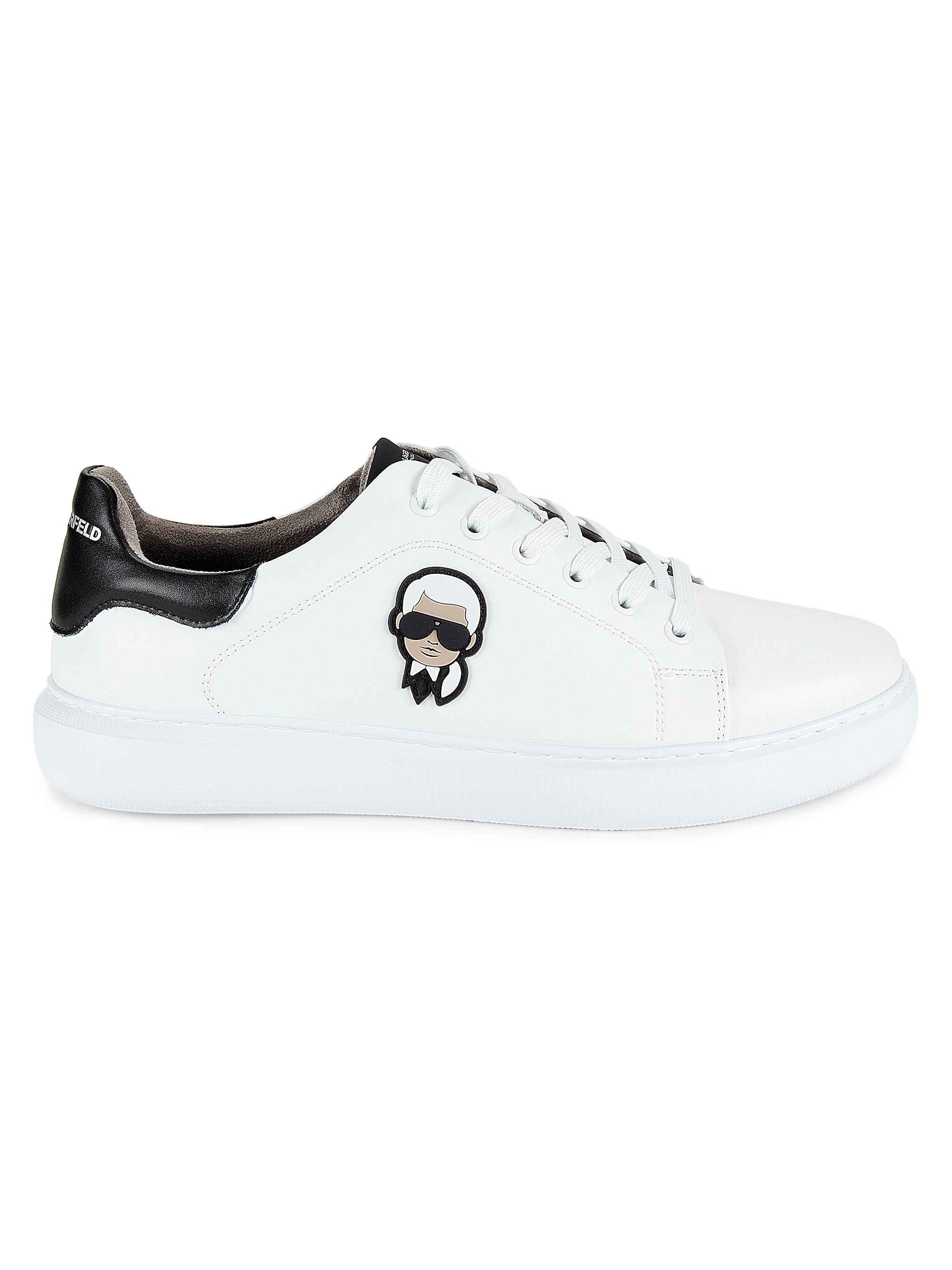 Click here for Karl Lagerfeld Mens Karl Head Sneakers - White prices