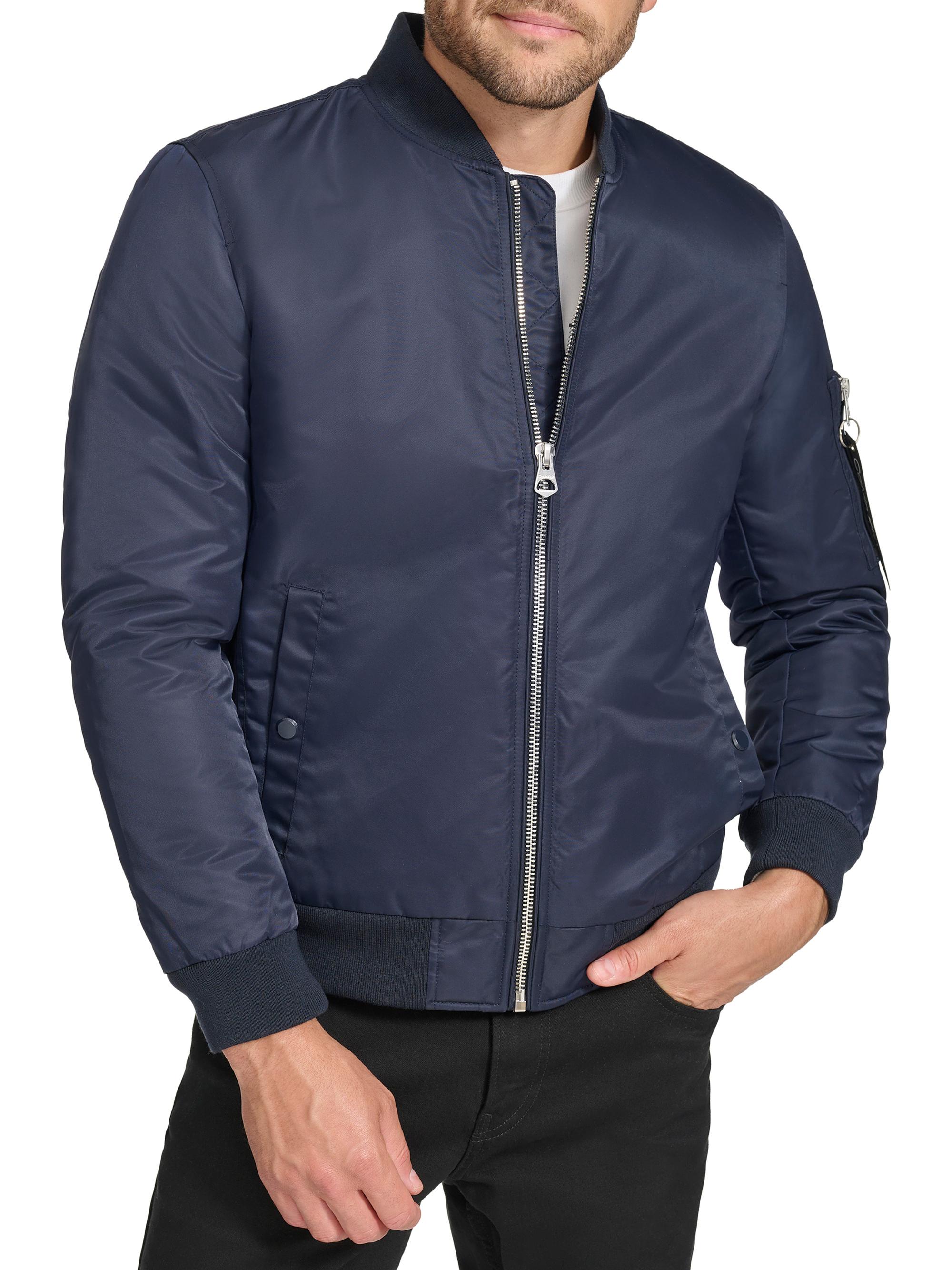 Click here for Calvin Klein Mens Classic Ma-1 Nylon Bomber Jacket... prices