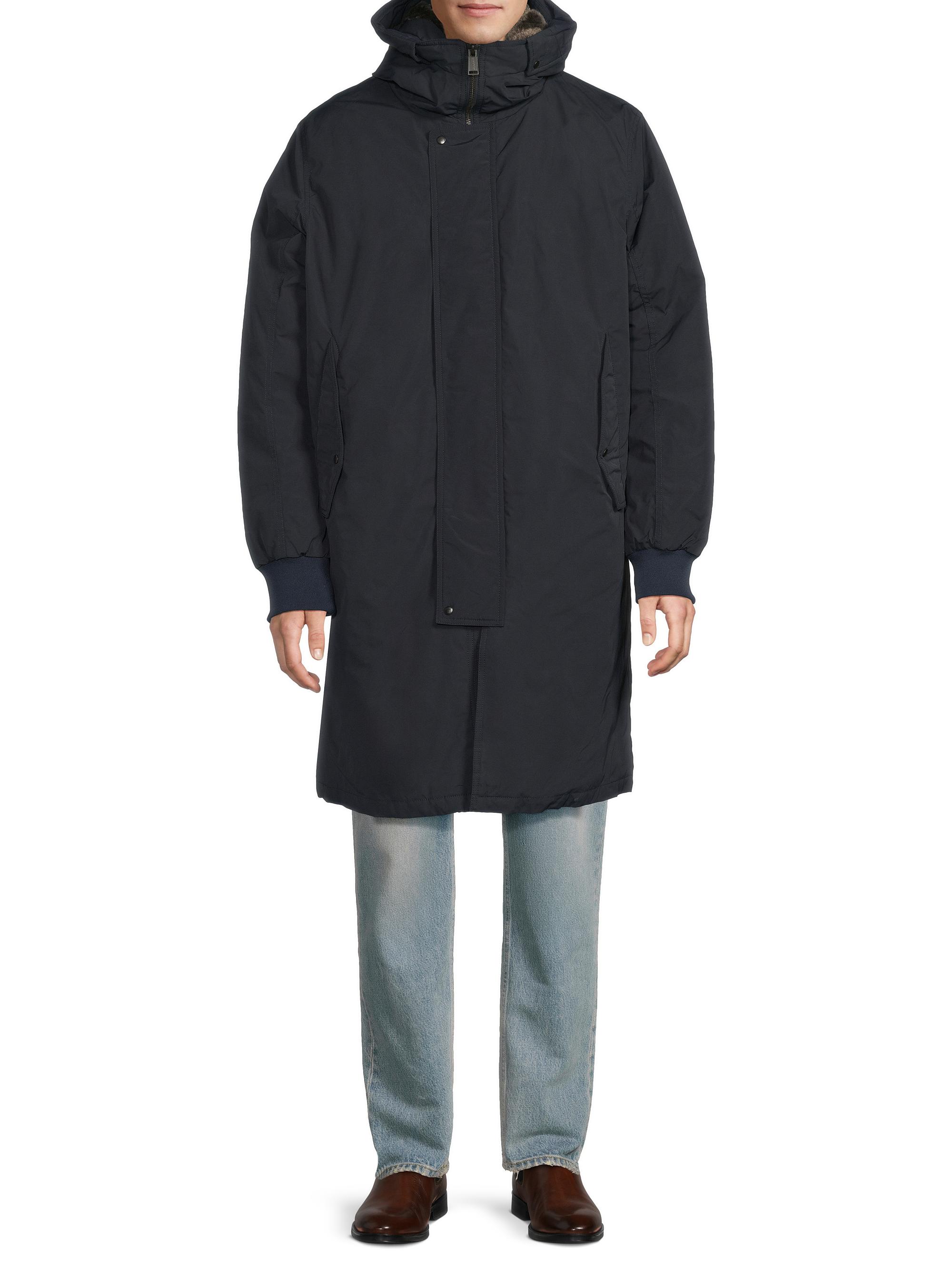 Click here for Cole Haan Mens Heavy Tech Faux-Fur Hooded Parka -... prices