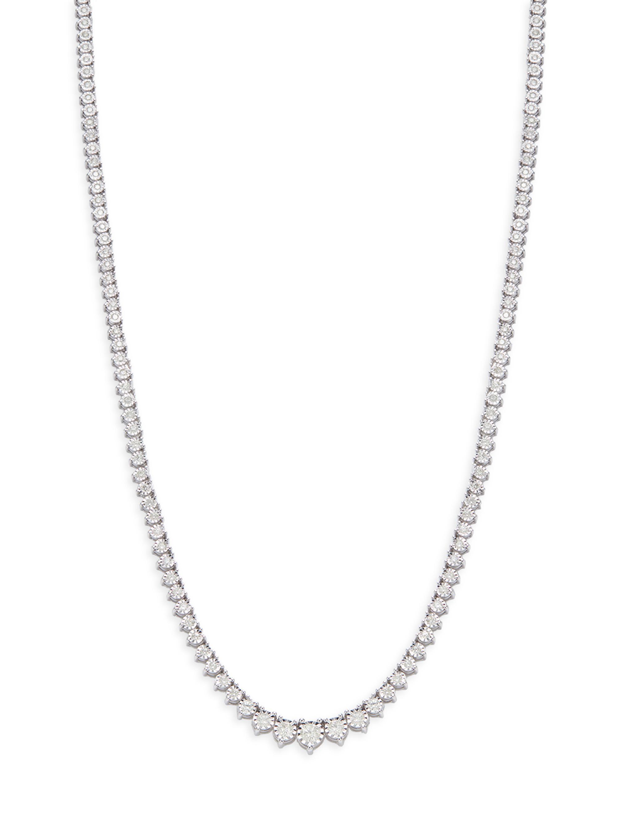 Click here for Effy Womens 14K White Gold & 1.94 TCW Diamond Tenn... prices