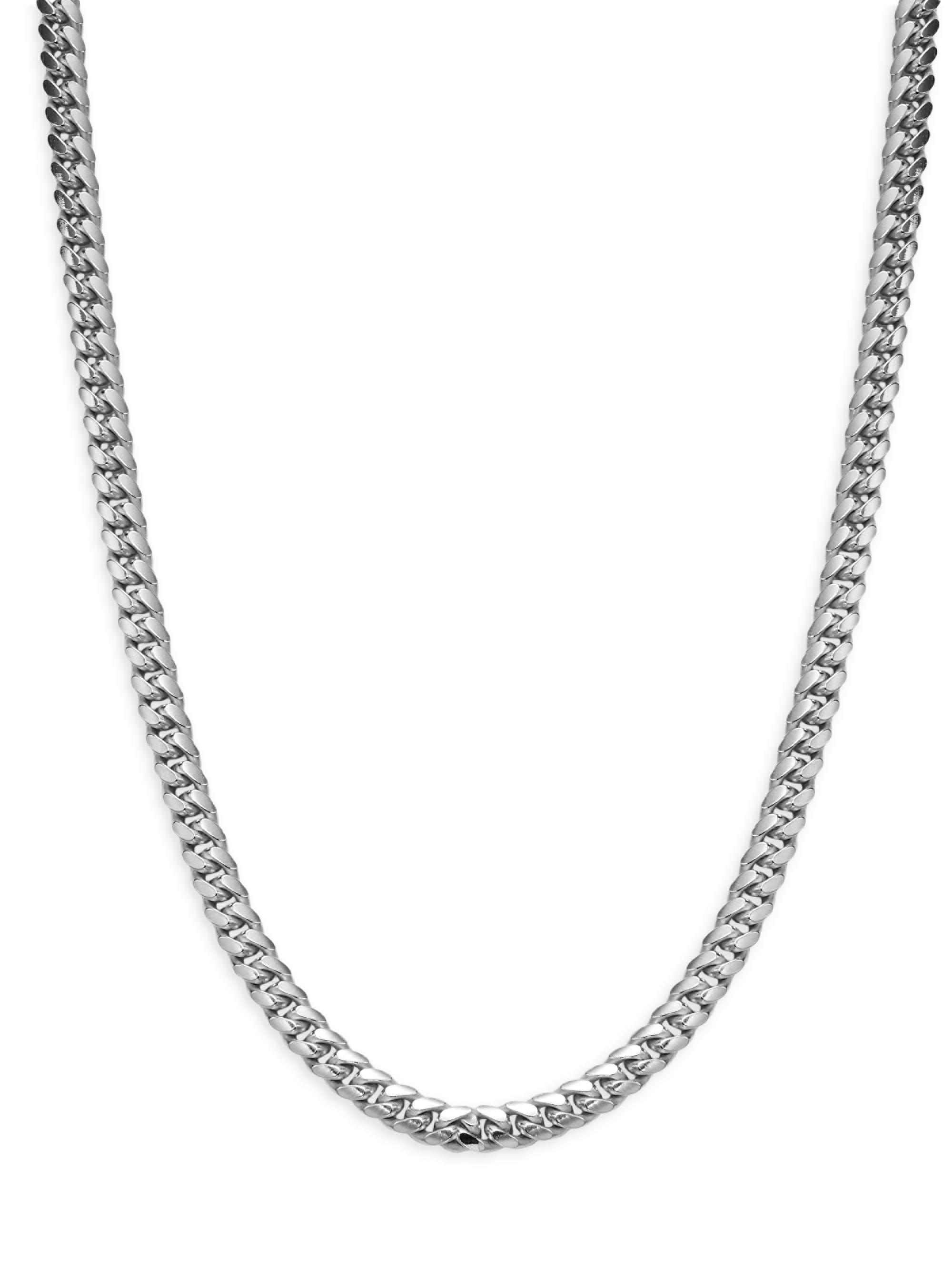 Click here for Effy Mens Sterling Silver Miami Cuban Link Chain N... prices