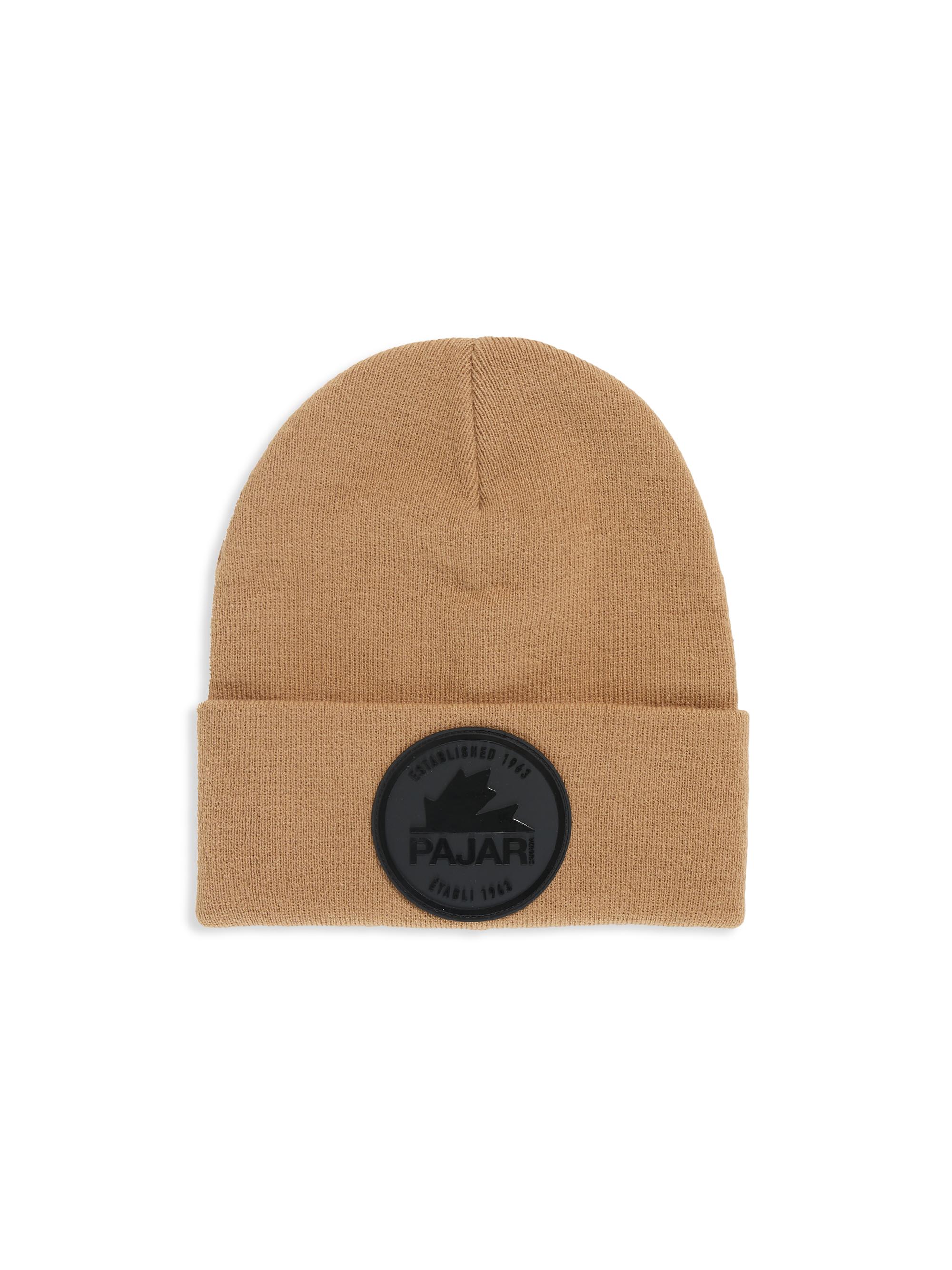 Click here for Pajar Mens Ribbed Logo Beanie - Camel prices
