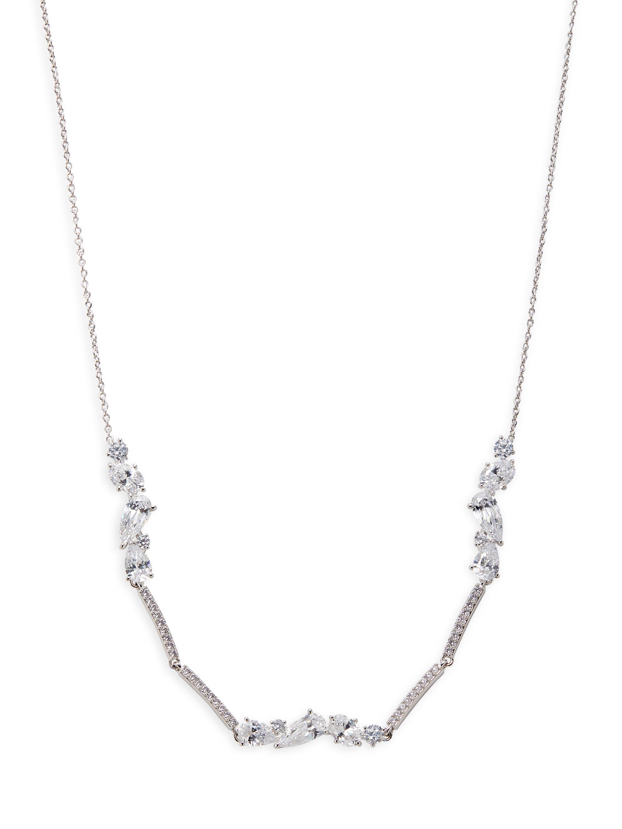 Click here for Adriana Orsini Womens Rhodium Plated & Cubic Zirco... prices