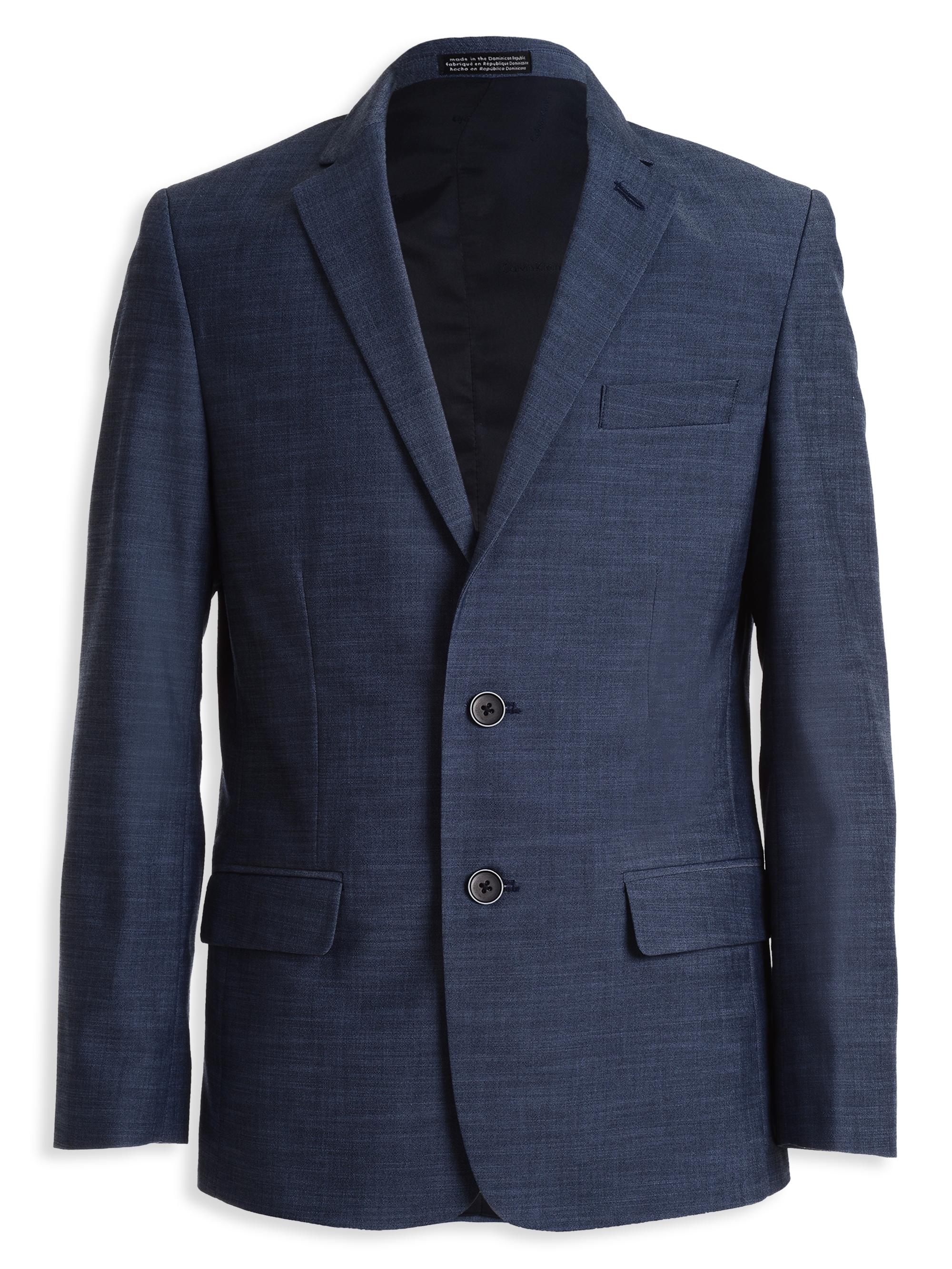 Click here for Calvin Klein Big Boys Slim-Fit Plain-Weave Suit Ja... prices