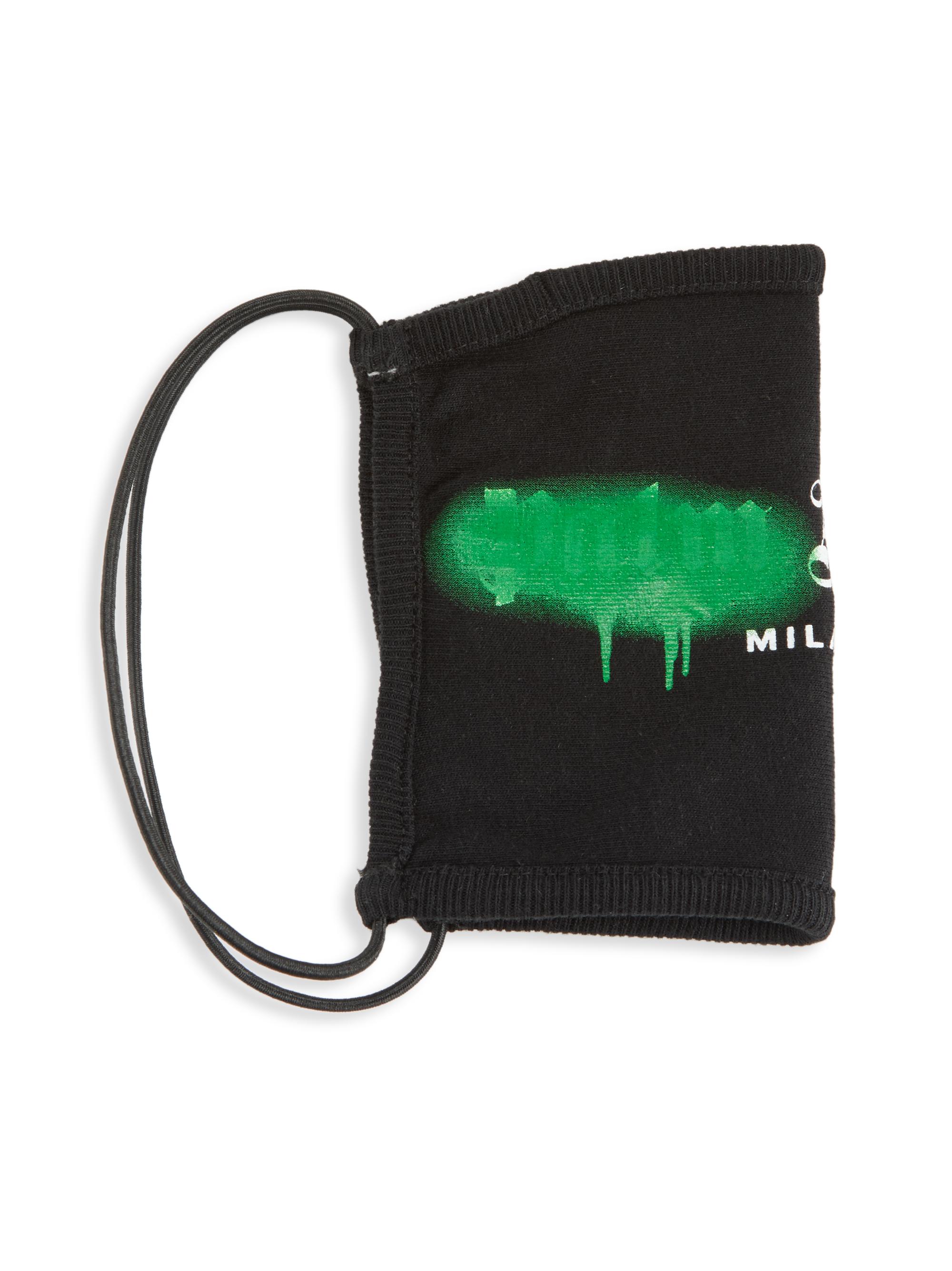 Click here for Palm Angels Sprayed Logo Mask - Black prices