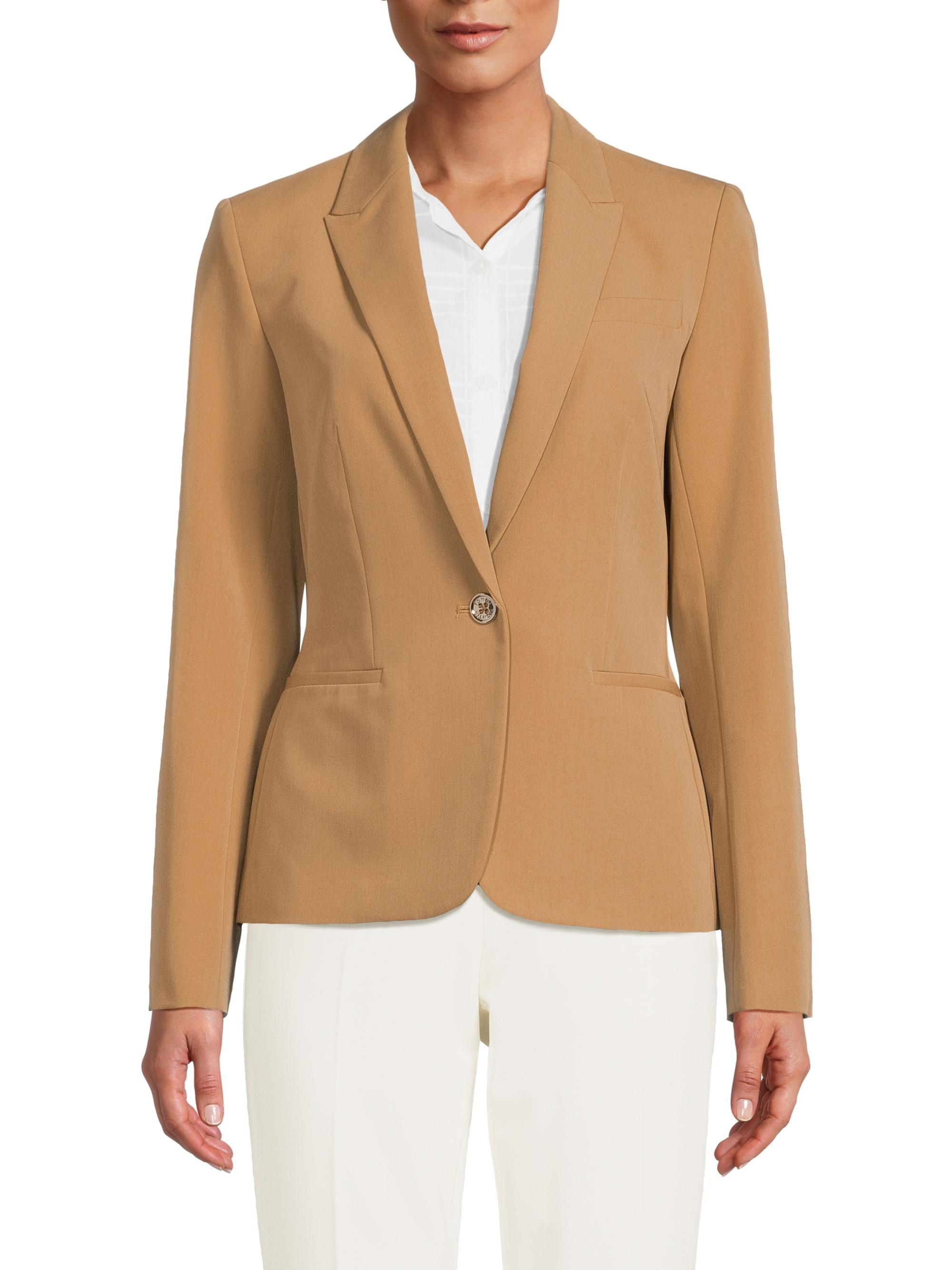 Click here for Tommy Hilfiger Womens One-Button Blazer - Tigers E... prices