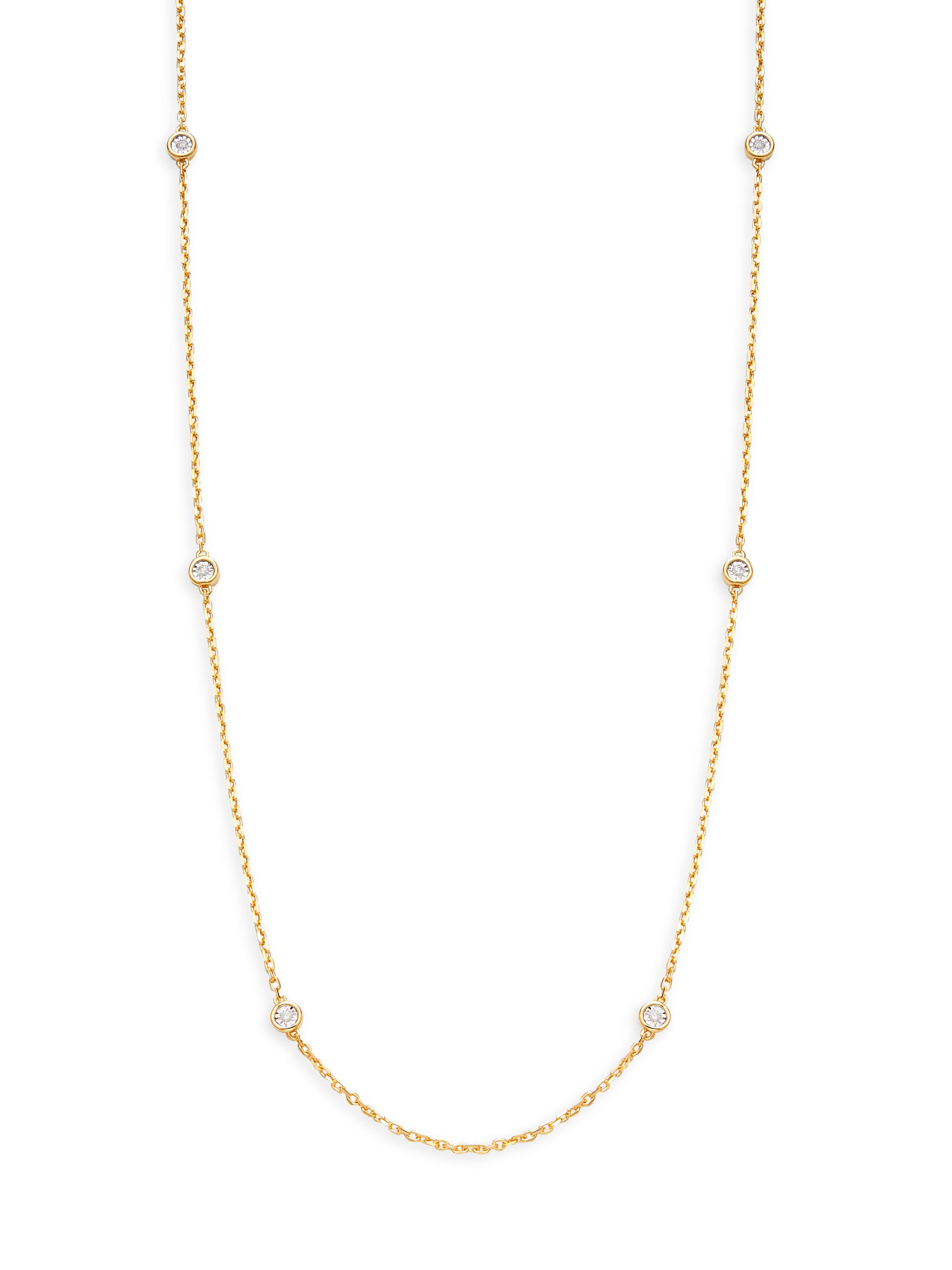 Click here for Effy Eny Womens 14K Goldplated & 0.23 TCW Diamond... prices