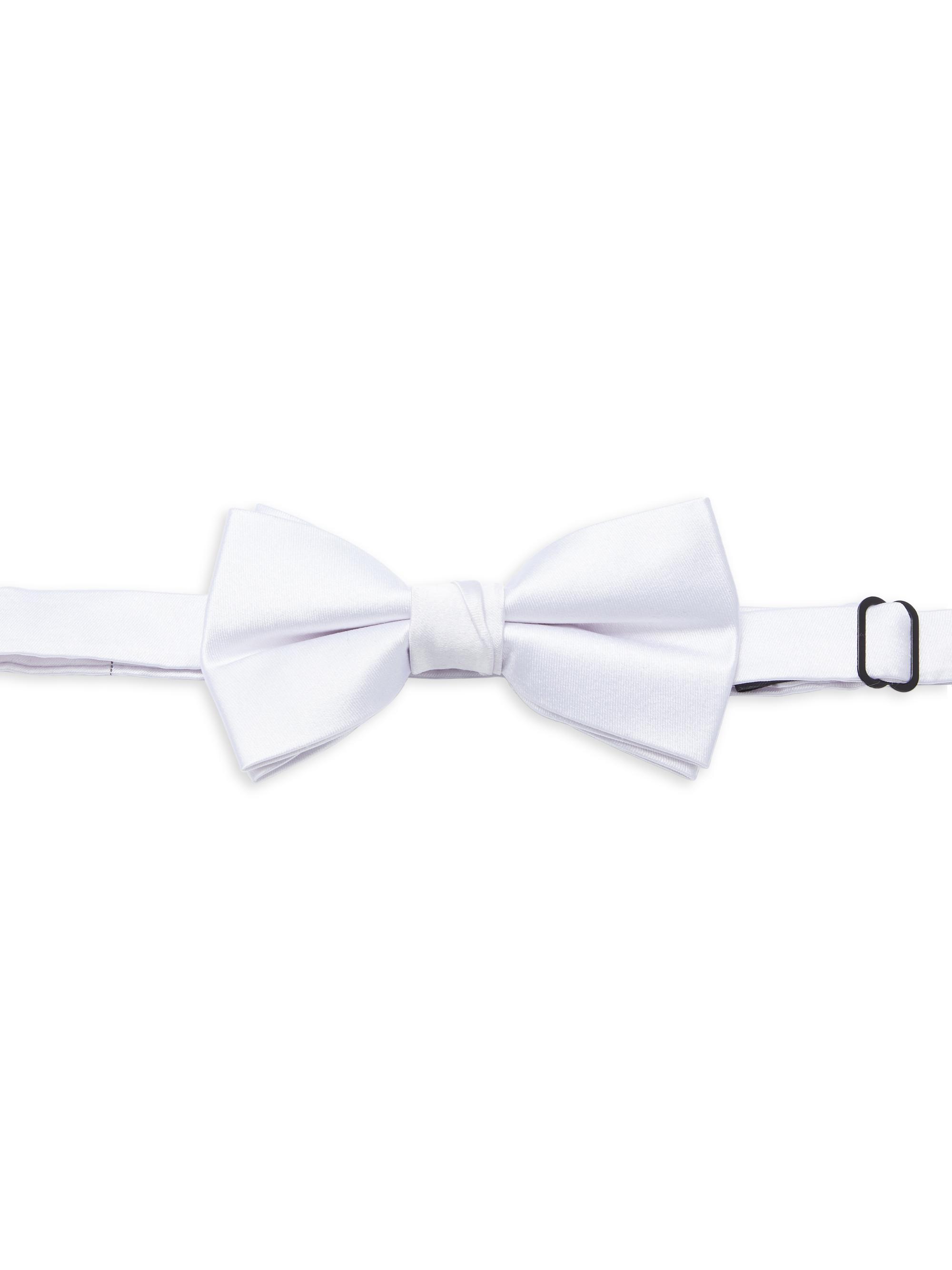 Click here for Saks Fifth Avenue Mens Pre Tied Silk Bow Tie - Whi... prices