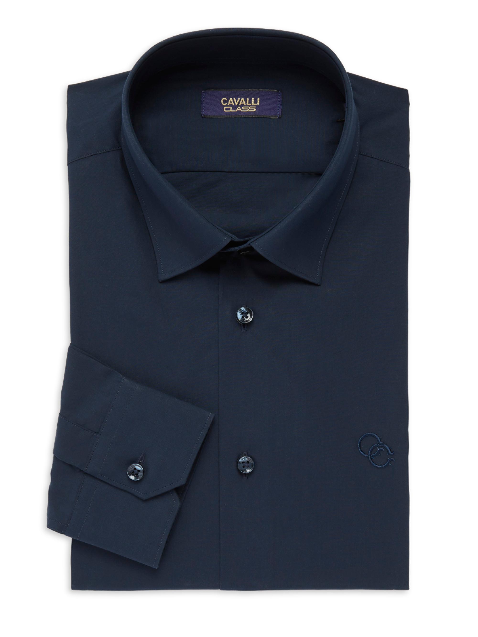 Click here for Cavalli Class by Roberto Cavalli Mens Slim Fit Log... prices