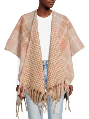 Nine West Plaid Boucle Reversible Open Front Cardigan on SALE | Saks ...