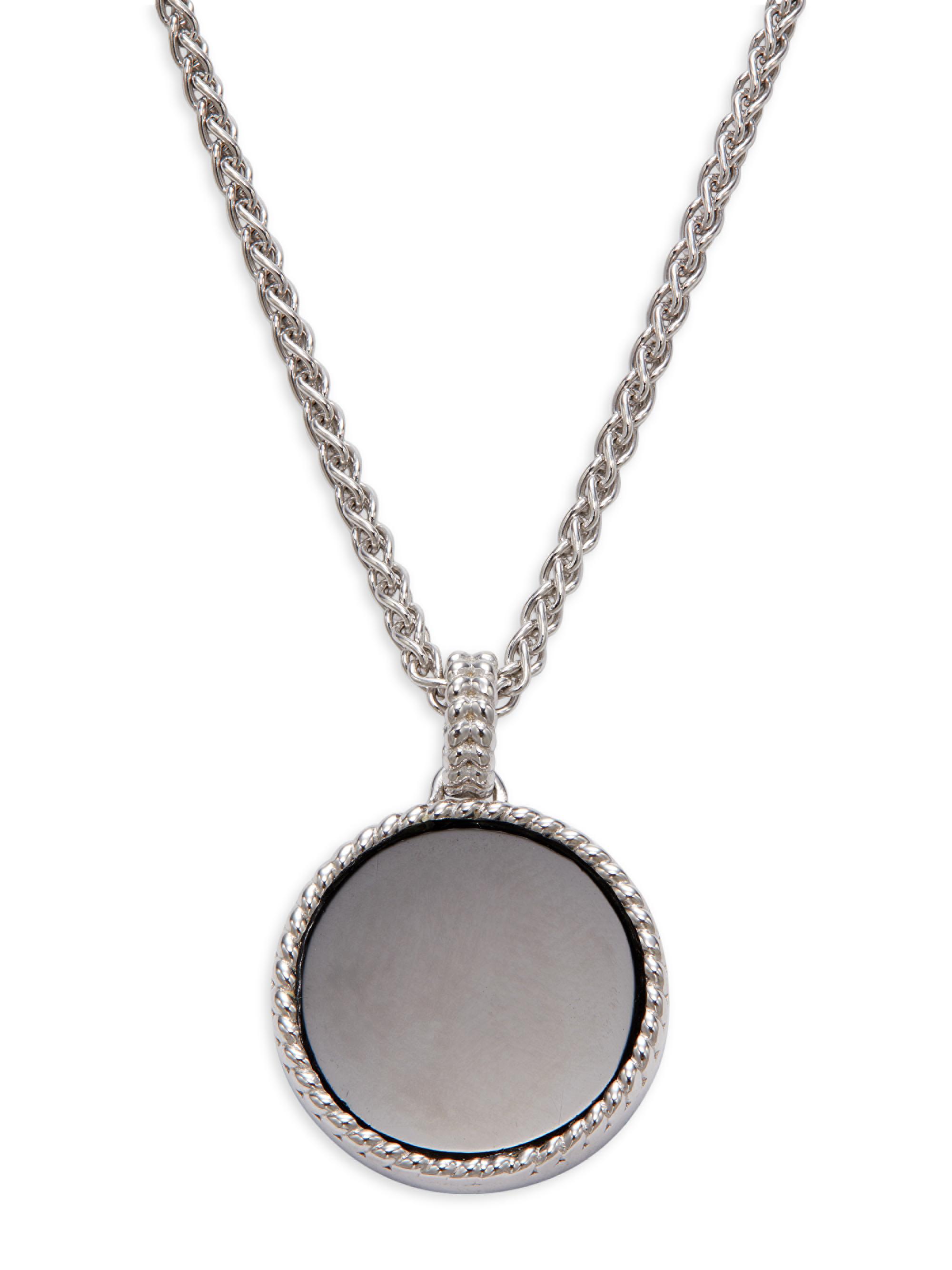 Click here for Effy Eny Womens Sterling Silver & Onyx Twisted Nec... prices