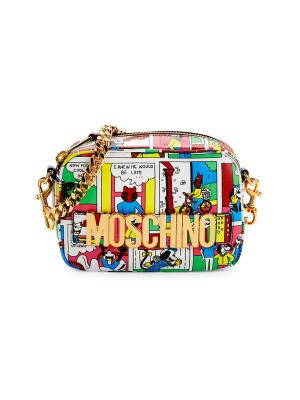 Moschino Comic Strip Leather Crossbody Camera Bag on SALE | Saks OFF 5TH