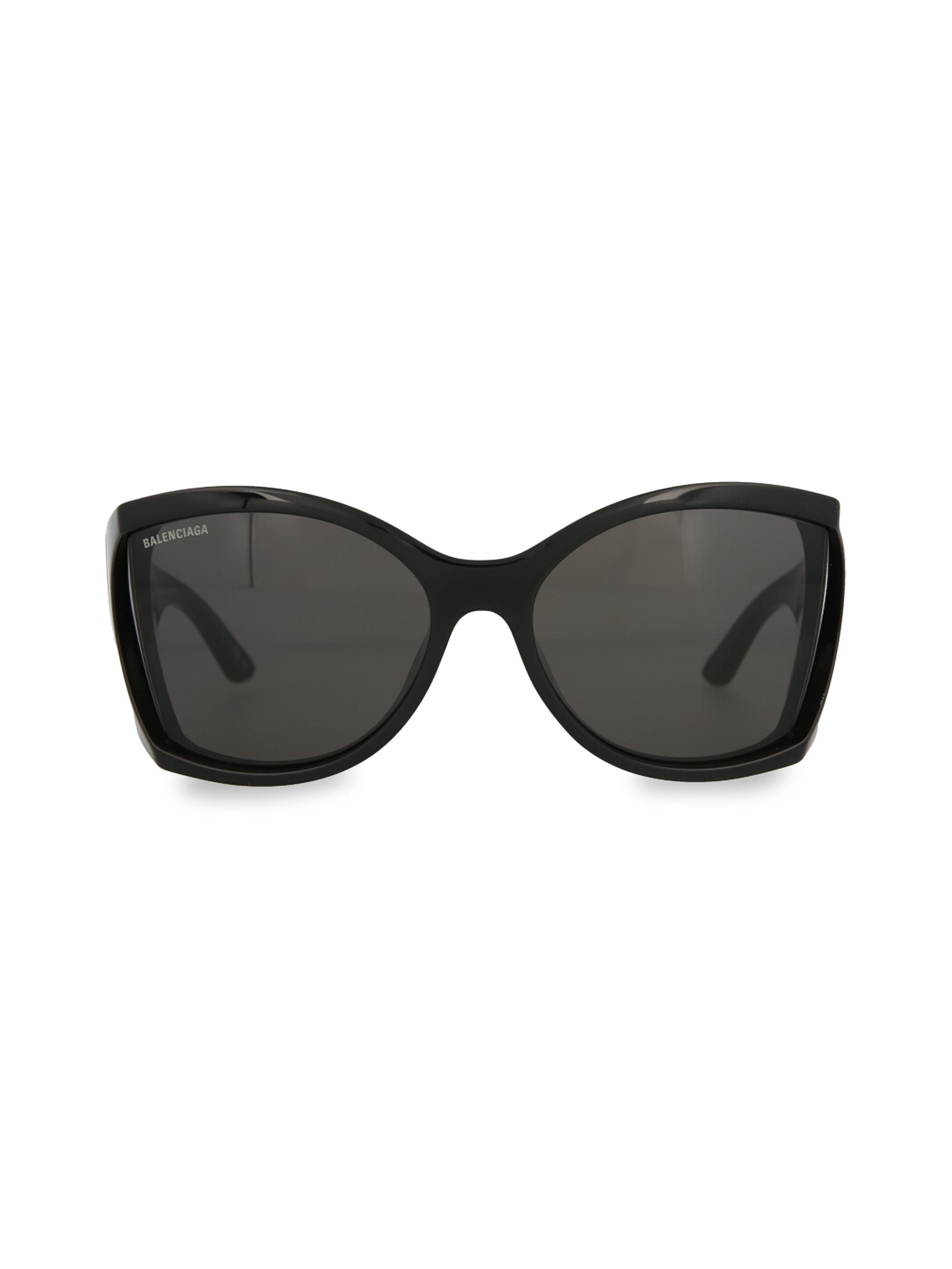 Click here for Balenciaga Womens 72MM Square Wrap Sunglasses - Bl... prices