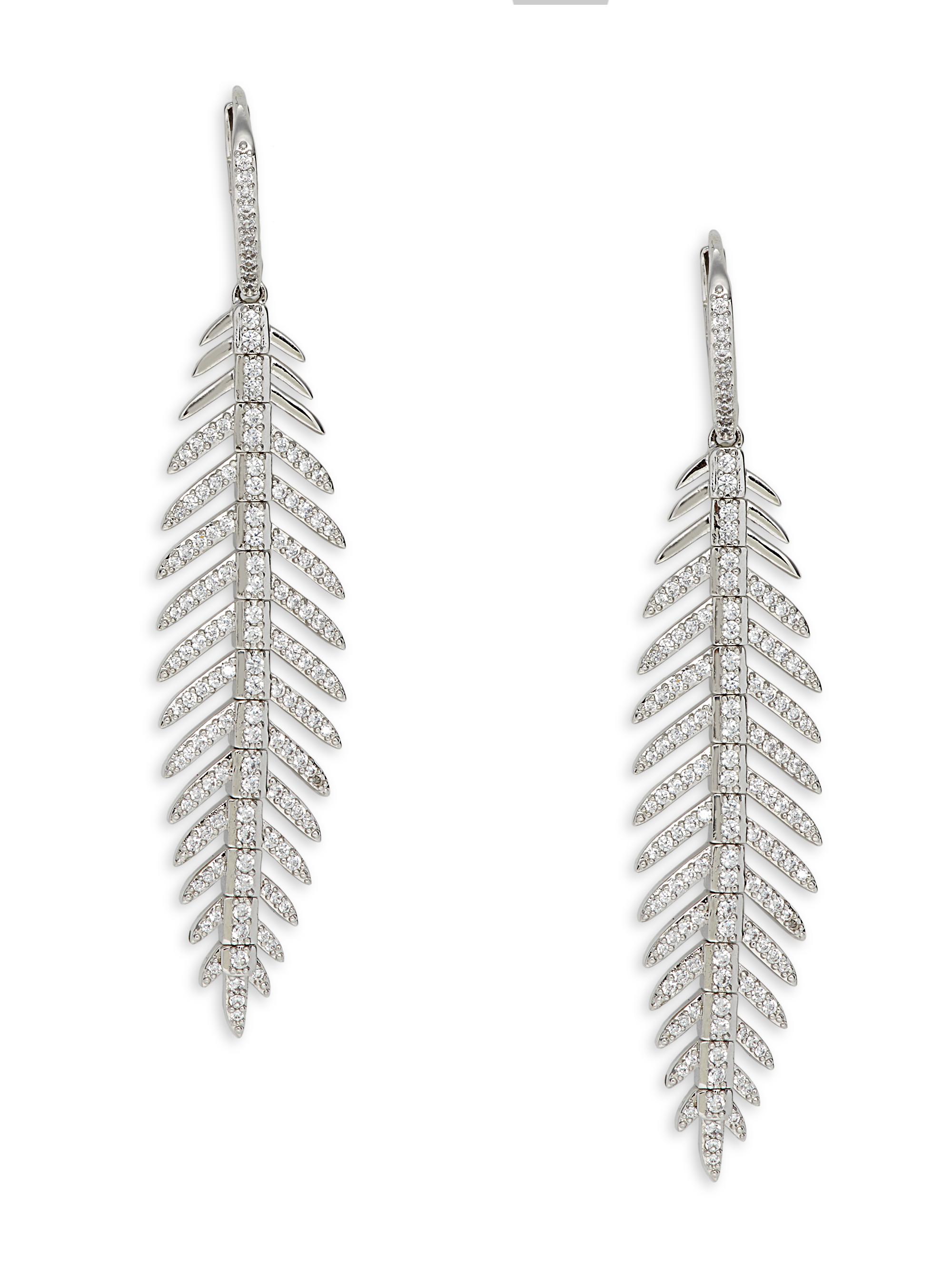 Click here for Adriana Orsini Womens Vanessa Rhodium Plated & Cub... prices