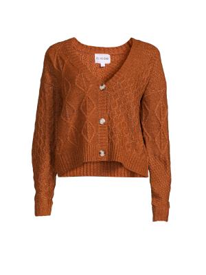 Olive & Oak Cable Knit Cardigan on SALE | Saks OFF 5TH