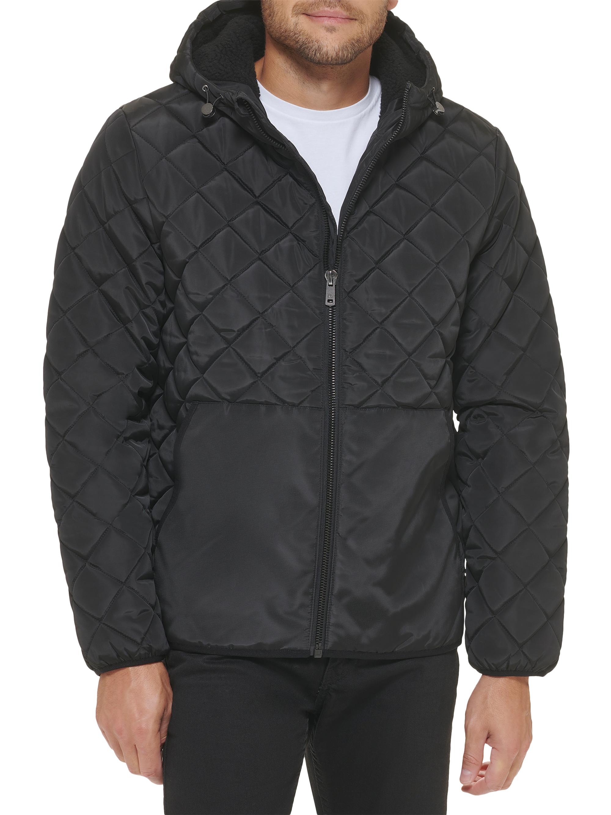 Click here for Kenneth Cole Mens Diamond Quilted Hooded Jacket -... prices