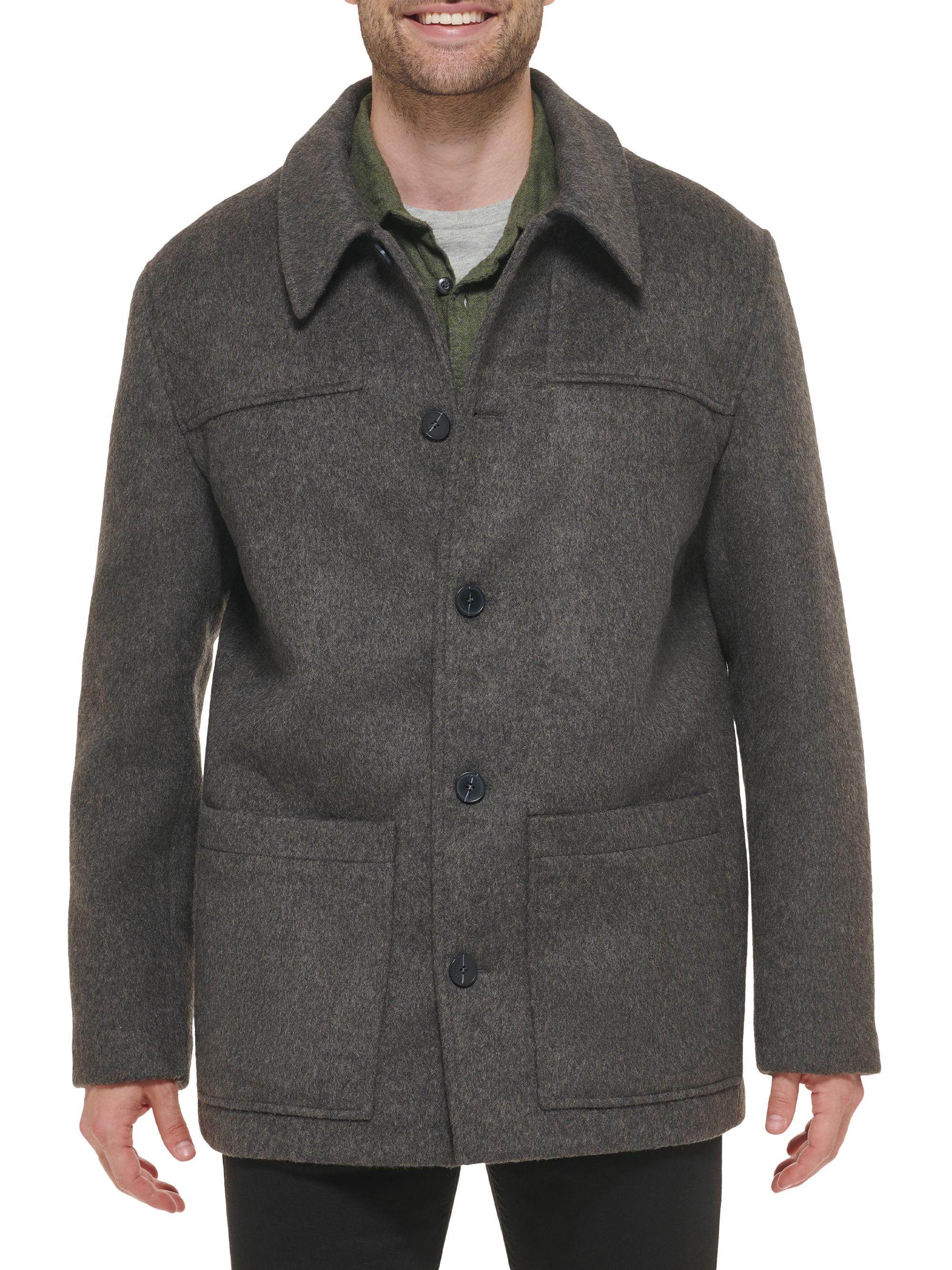 Click here for Cole Haan Mens Wool Blend Coat - Grey - Size S prices