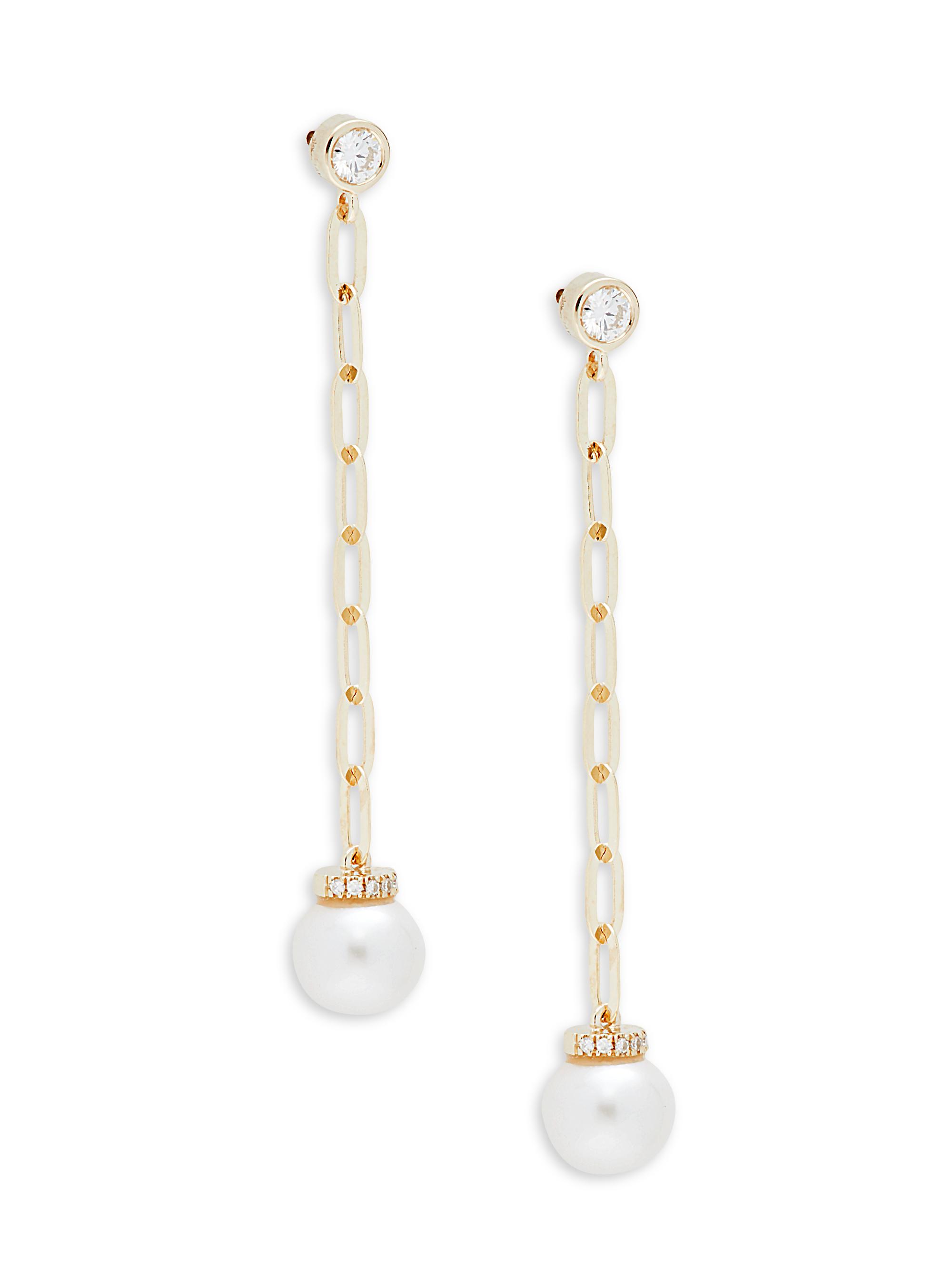 Click here for Saks Fifth Avenue Womens 14K Yellow Gold  7MM Roun... prices