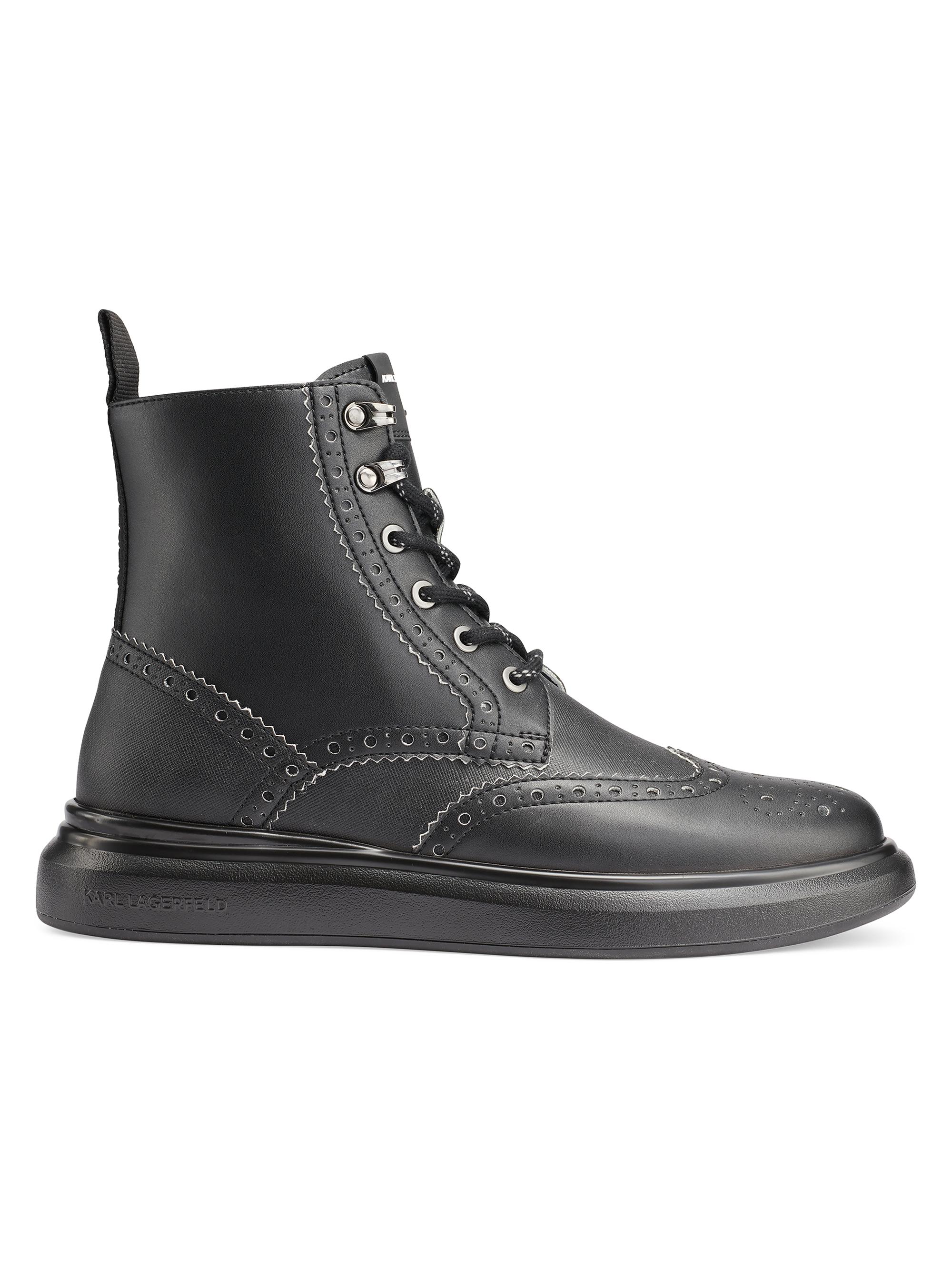Click here for Karl Lagerfeld Paris Mens Wingtip Leather Boots -... prices