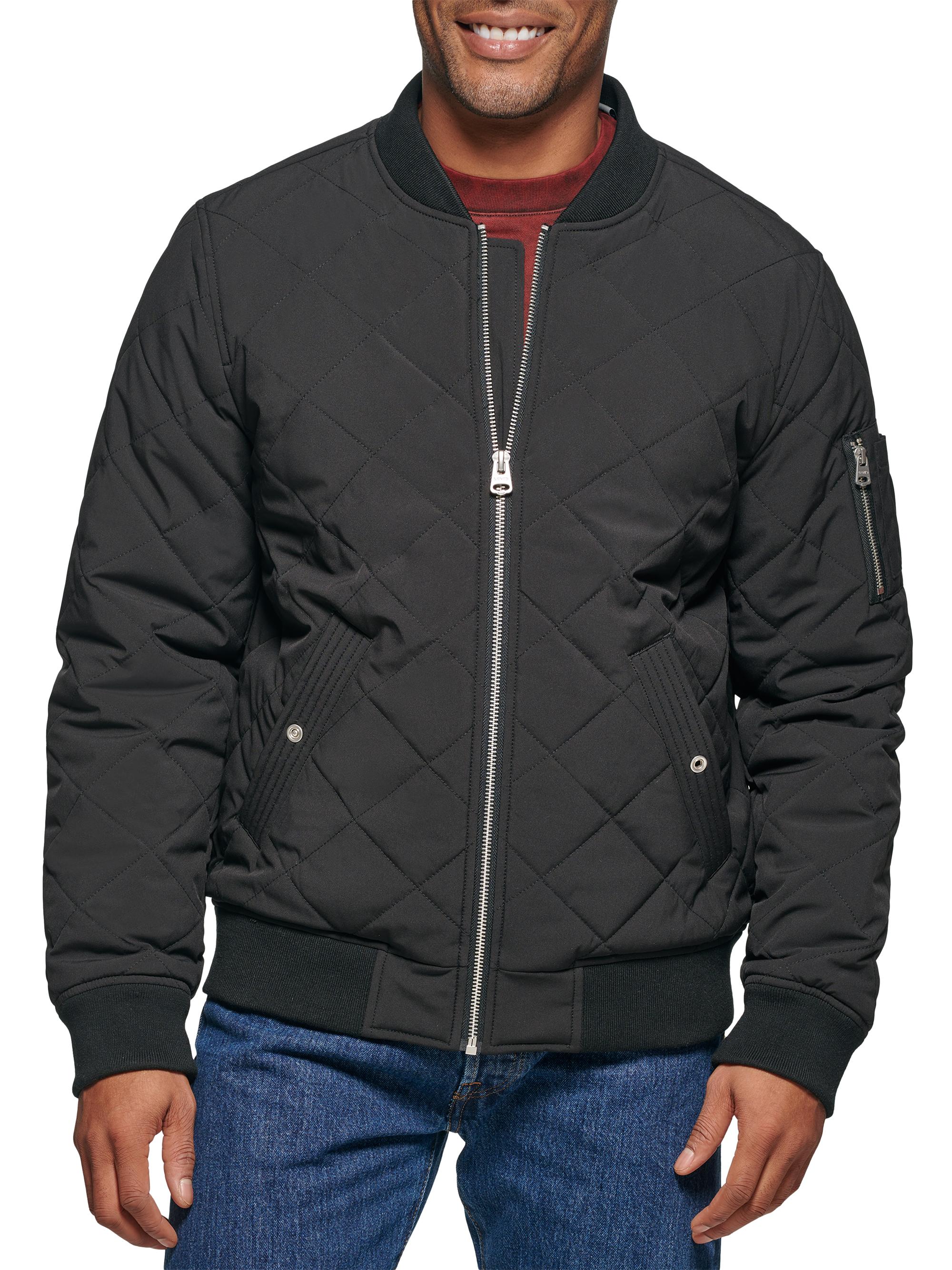 Click here for Levis Mens Diamond Quilted Bomber - Black - Size L prices