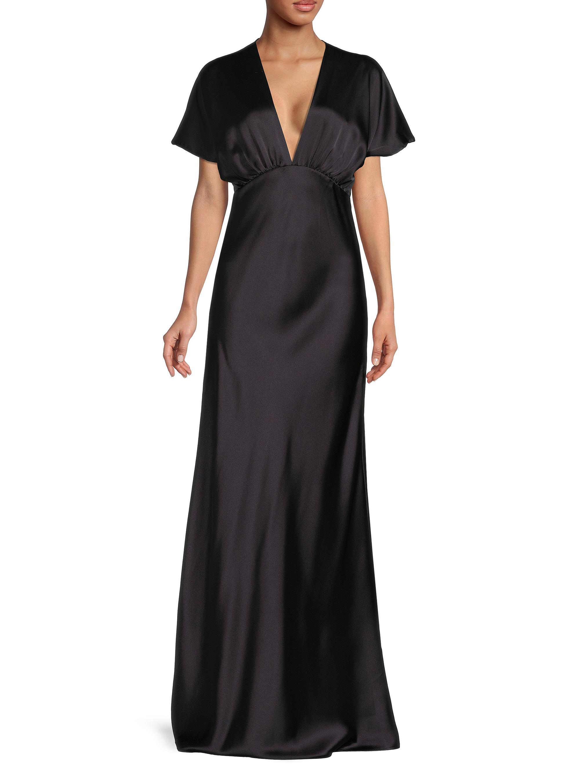 Click here for Renee C. Womens Satin Gown - Black - Size M prices