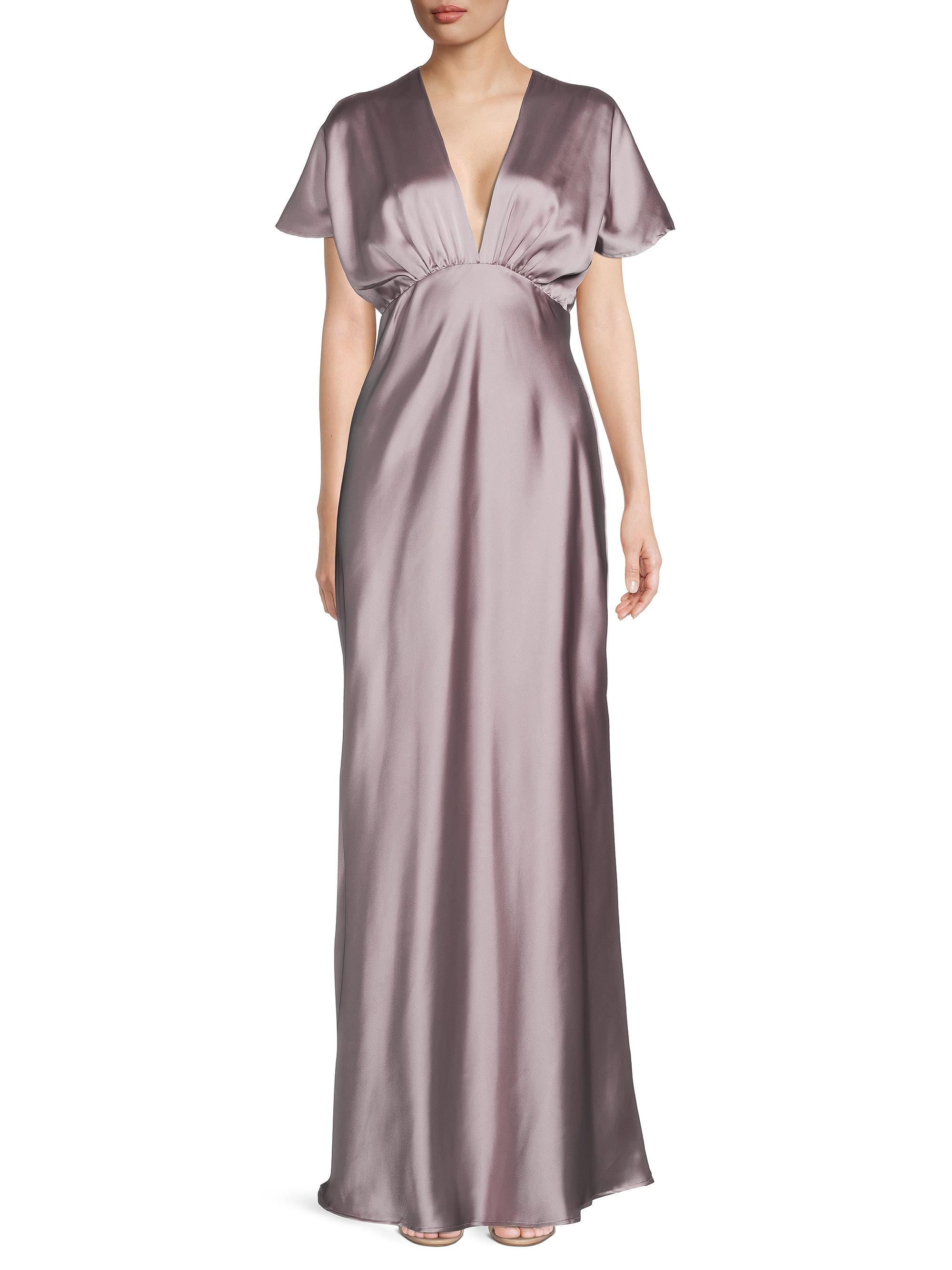 Click here for Renee C. Womens Satin Gown - Dusty Lavender - Size... prices