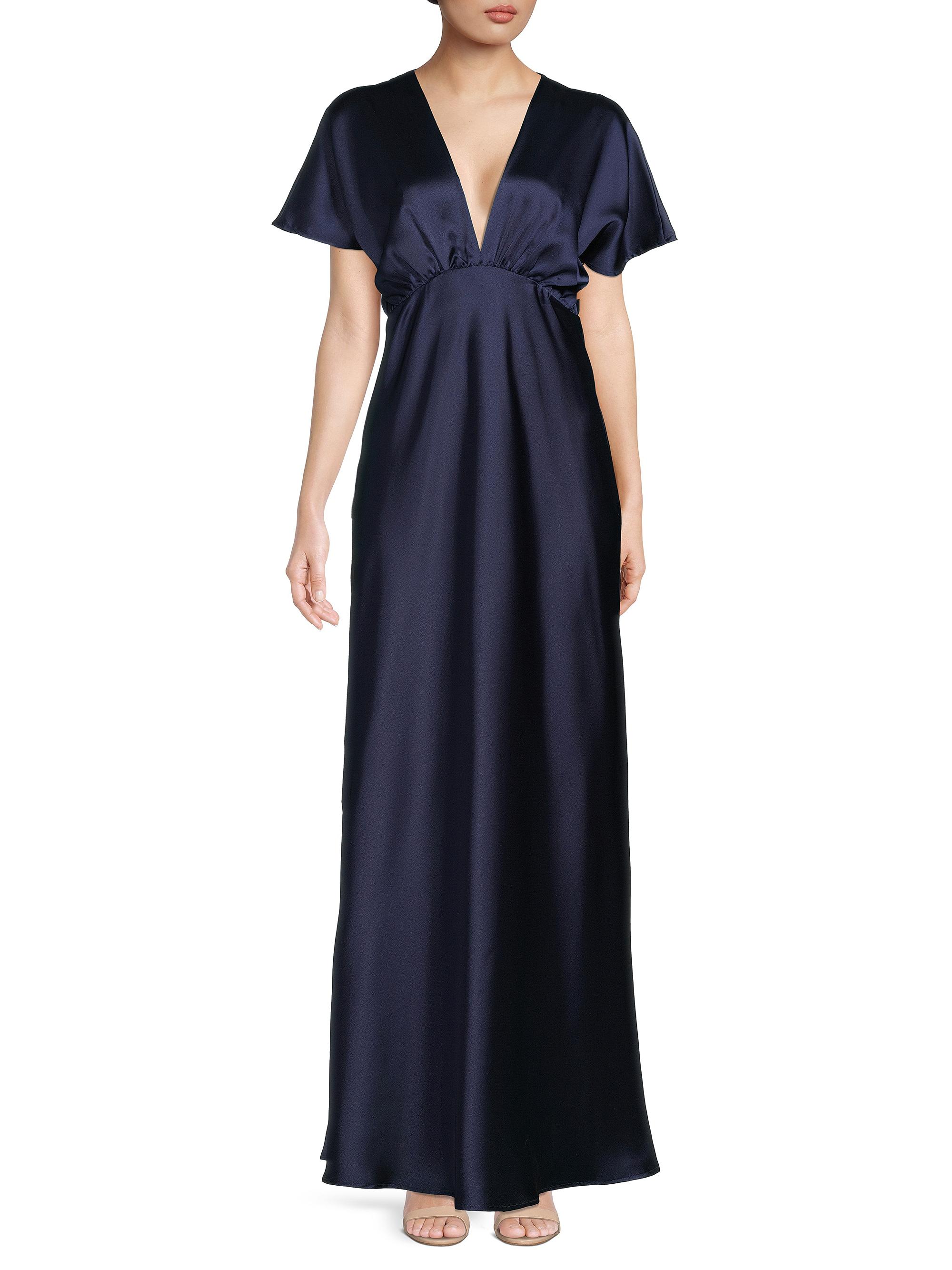 Click here for Renee C. Womens Satin Gown - Navy - Size L prices