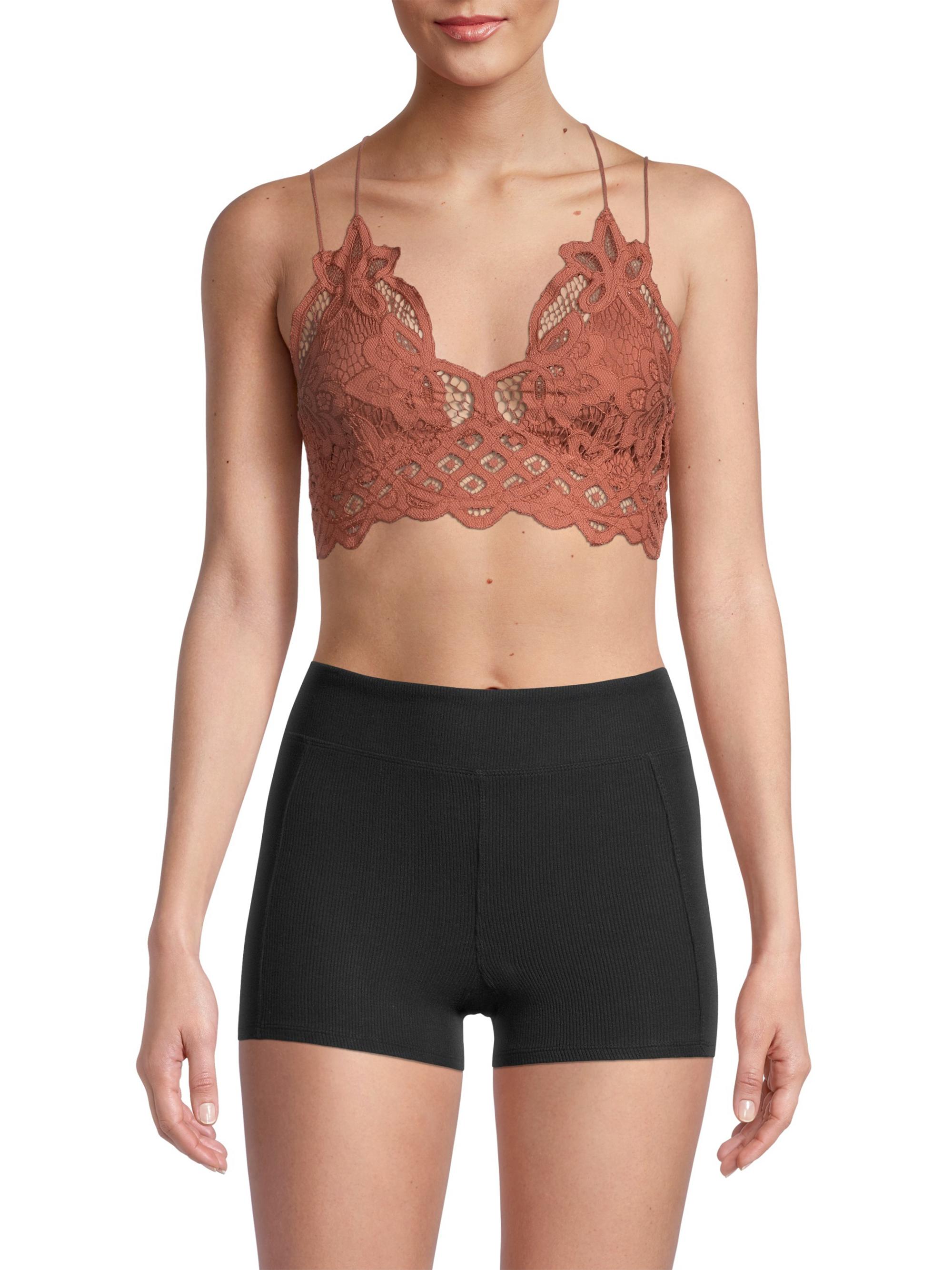 Click here for Free People Womens Adella Bralette - Charcoal - Si... prices